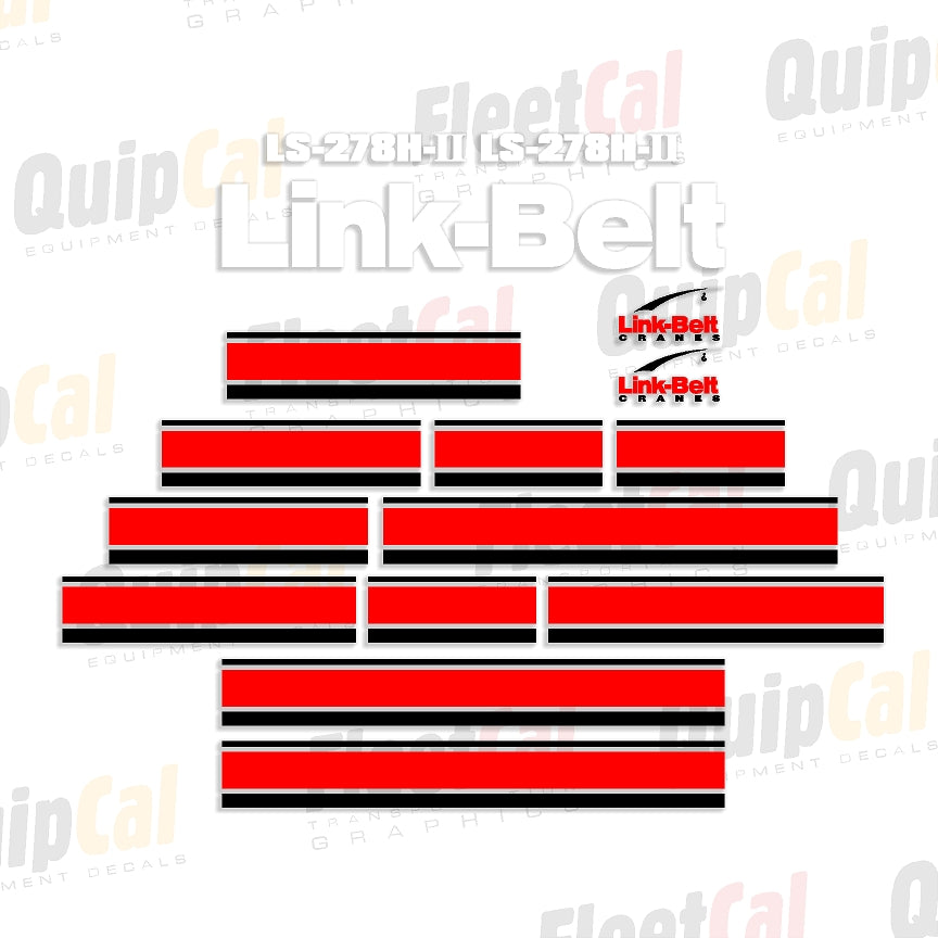 Link-Belt LS-278H-II Crane Marking Decal Set – Truck and Equipment Decals