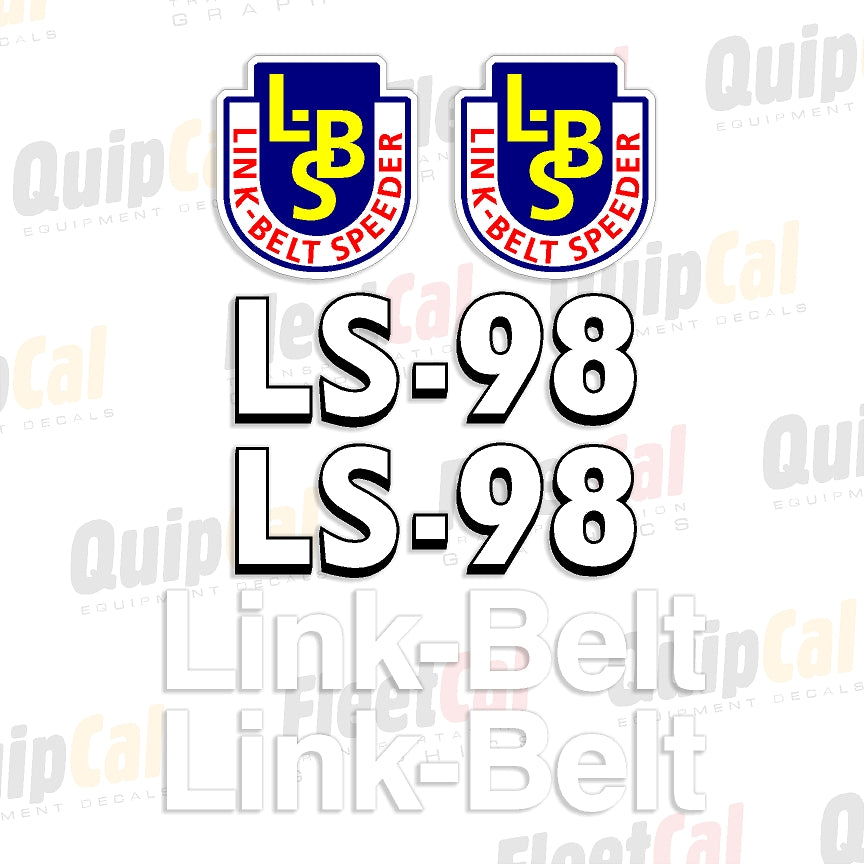 Link-Belt LS-98 Speeder Crane Marking Decal Set – Truck and Equipment ...