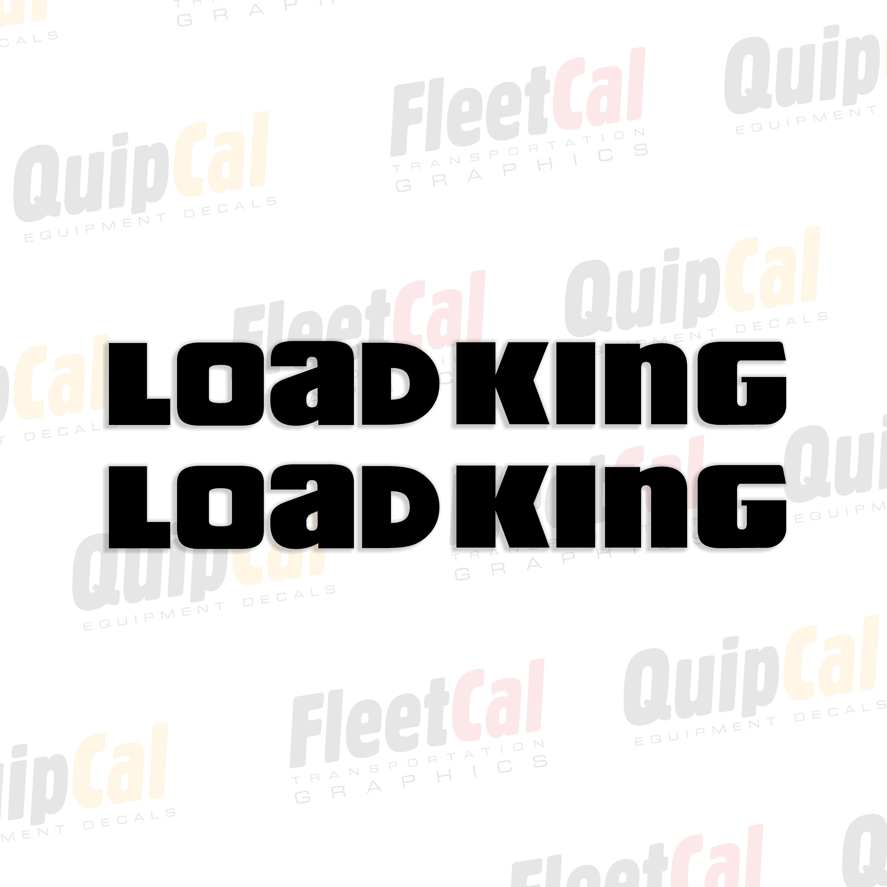 Load King Trailers Early Model Logo Decals - Black (1 PAIR) – Truck and ...