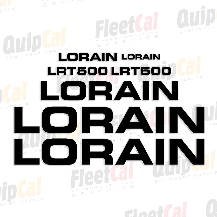 Lorain LRT-500 Crane Early Model Marking Decal Set – Truck and ...