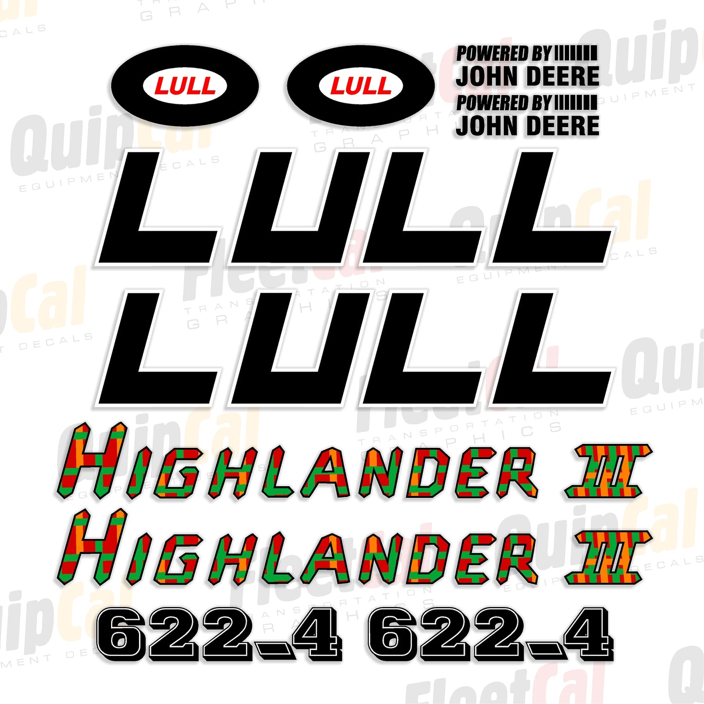 Lull 622-4 Highlander III Telehandler Marking Decal Set – Truck and ...