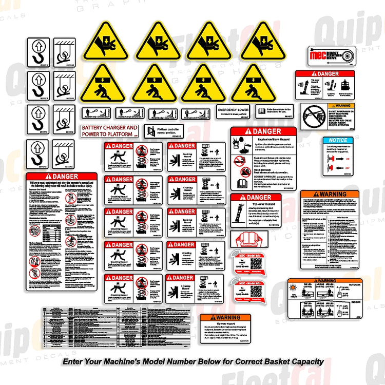 Equipment Safety Decals – Truck and Equipment Decals