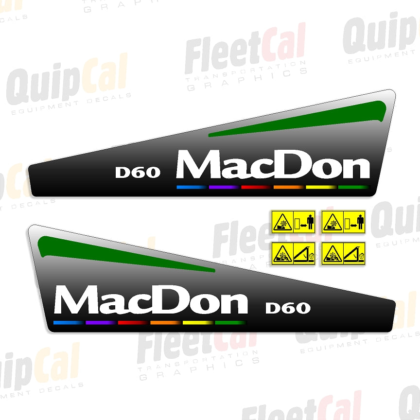 MacDon D60 Header Marking Decal Set - John Deere Model – Truck and ...