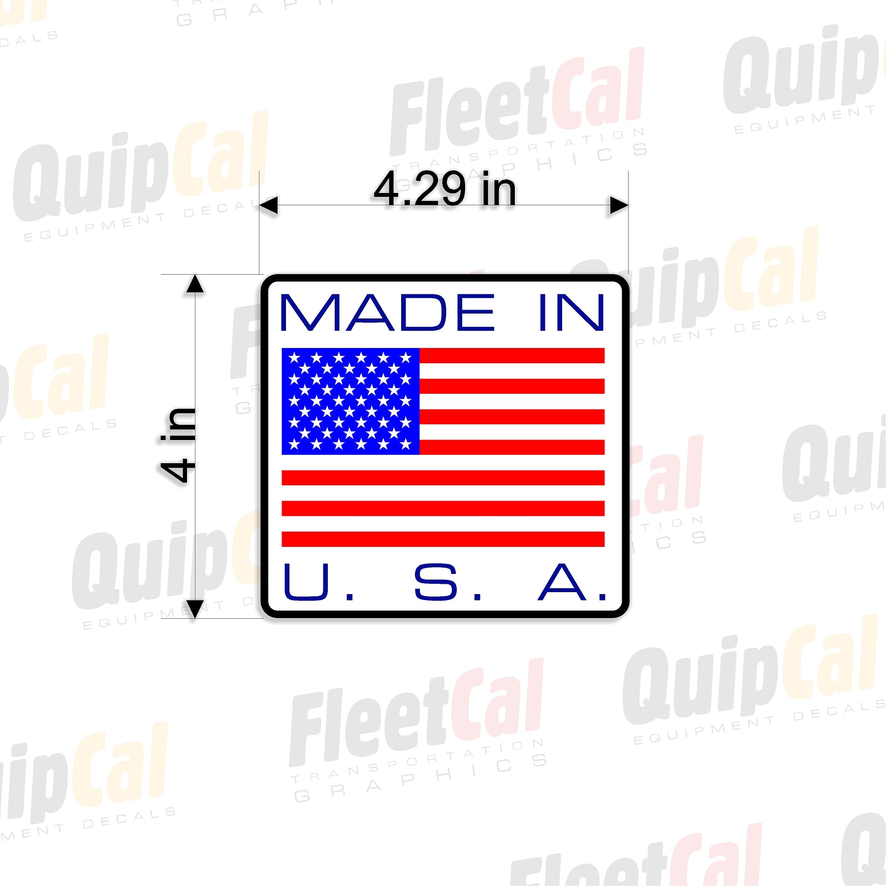 Made in the USA Decals 002 – Truck and Equipment Decals