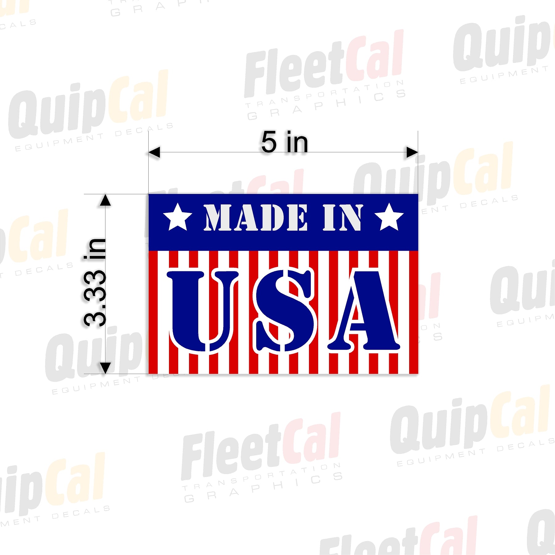Made in the USA Decals 005 – Truck and Equipment Decals