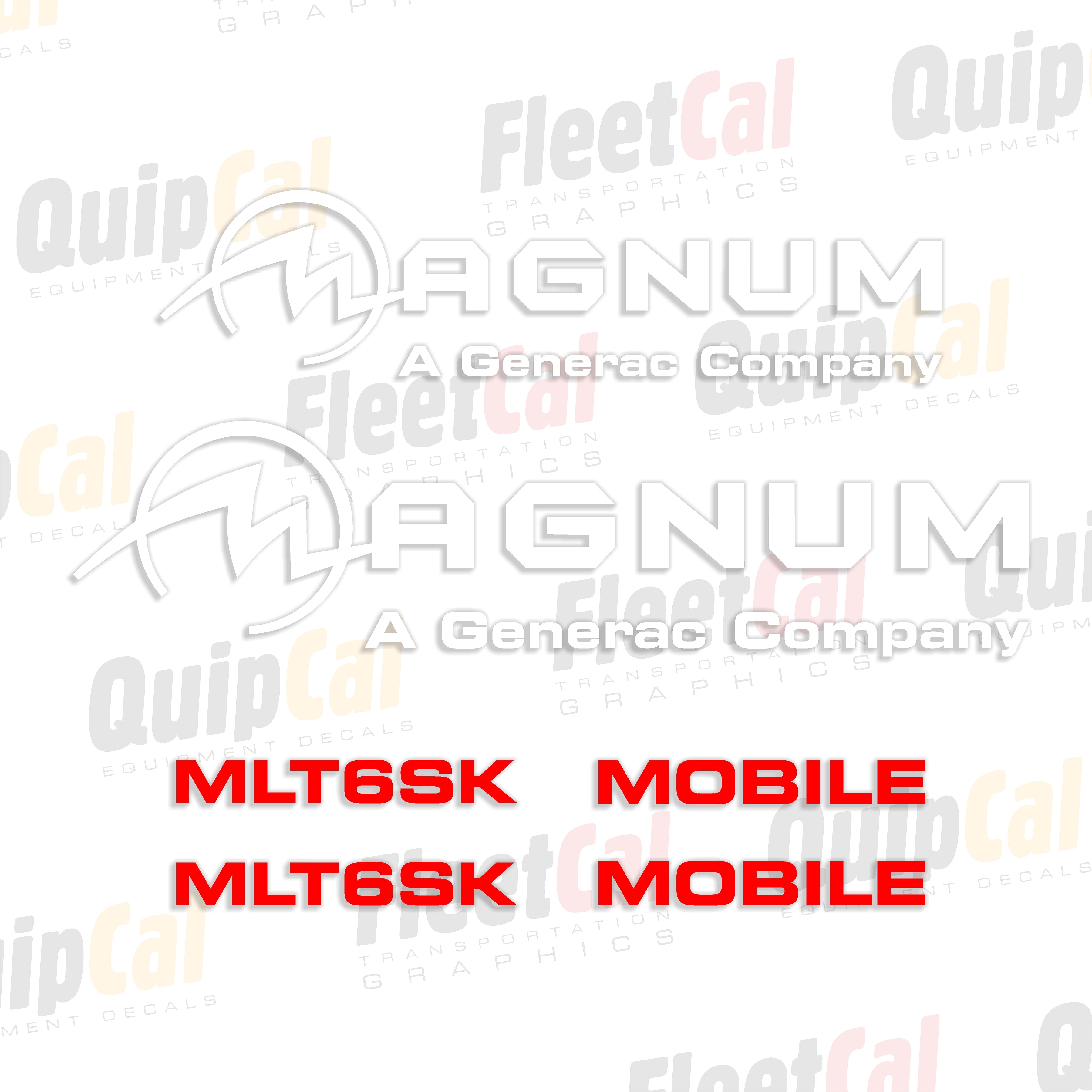 Magnum MLT6SK Light Tower Decal Set – Truck and Equipment Decals