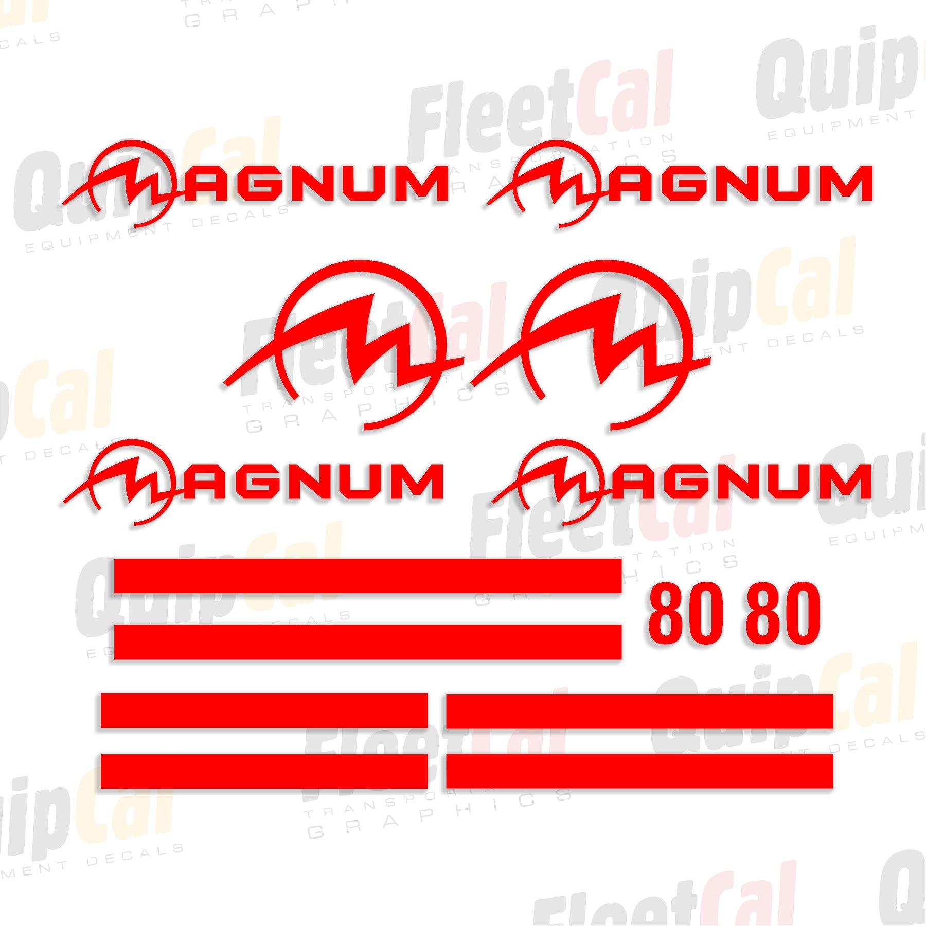 Magnum 80 Generator Marking Decal Set – Truck and Equipment Decals