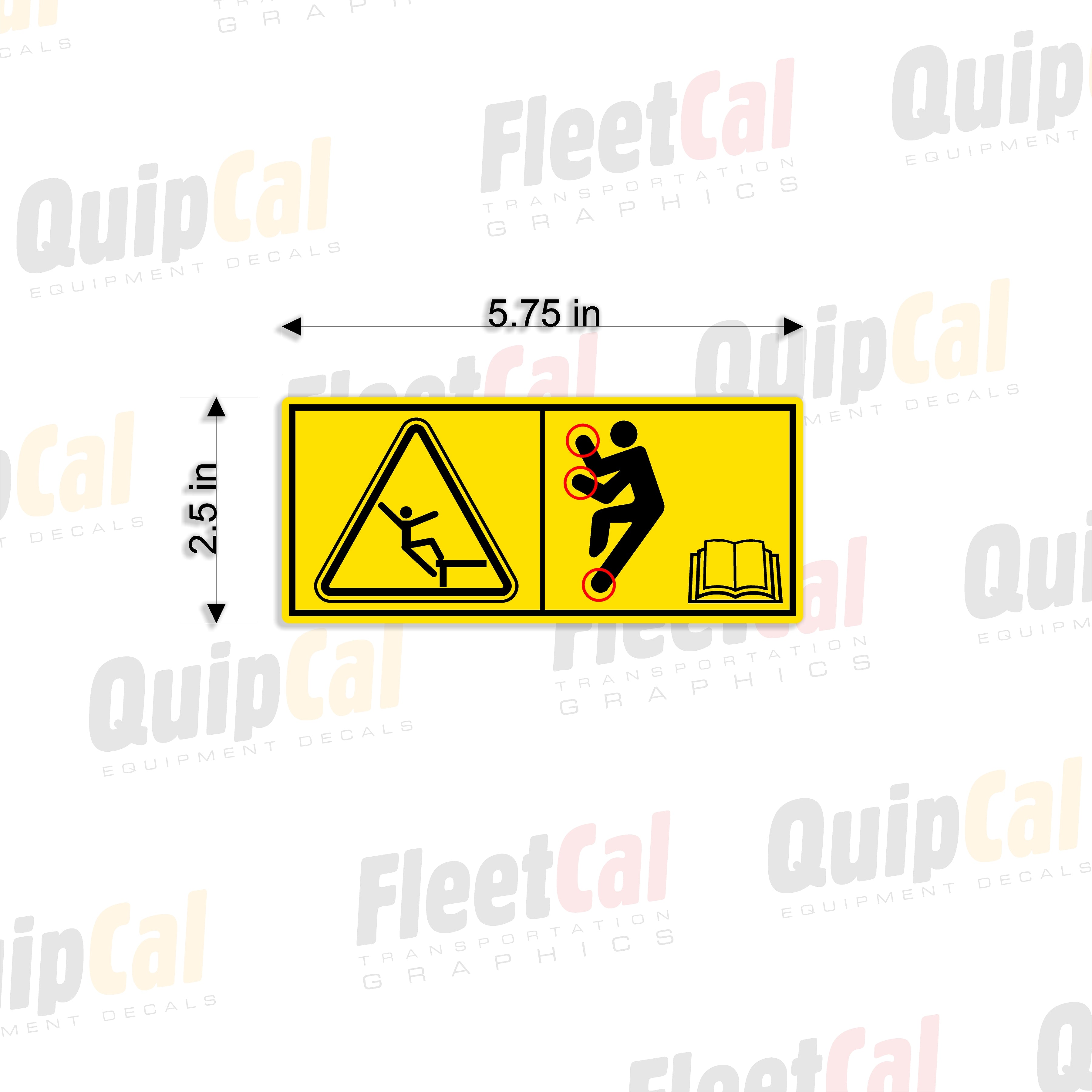 Maintain 3 Point Contact Decal - 001 – Truck and Equipment Decals