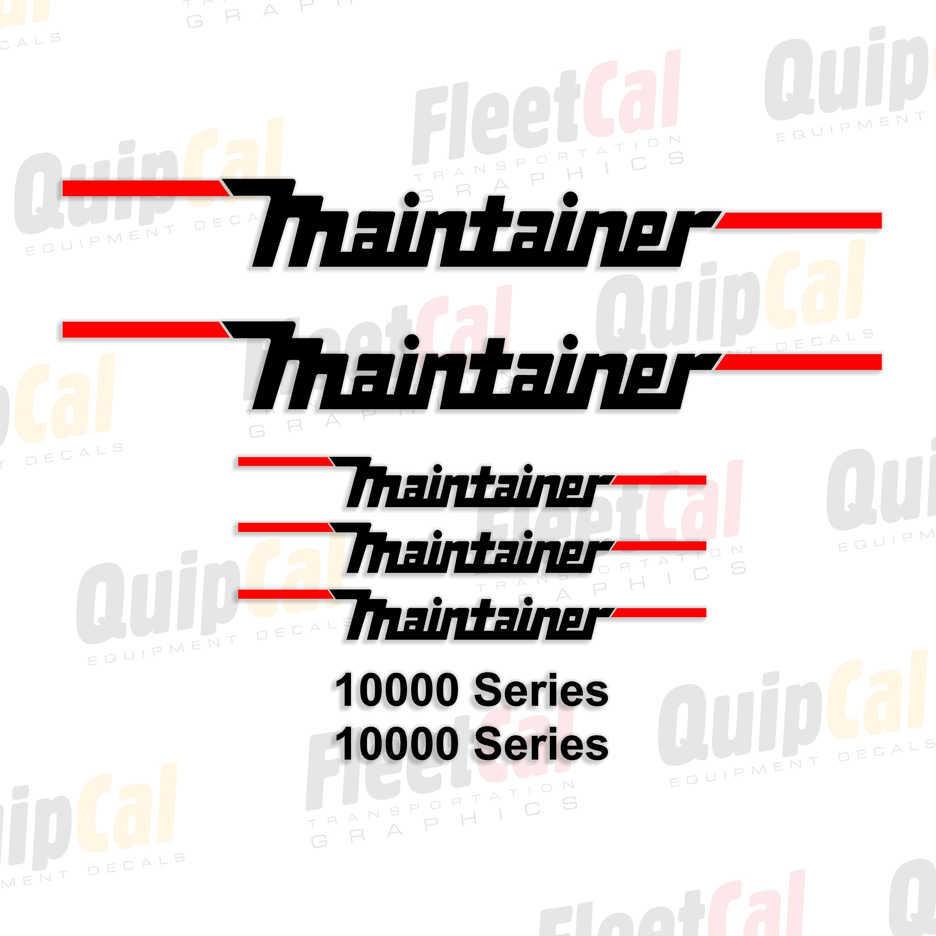 Maintainer 10000 Series Mechanic's Crane Marking Decal Set – Truck and ...