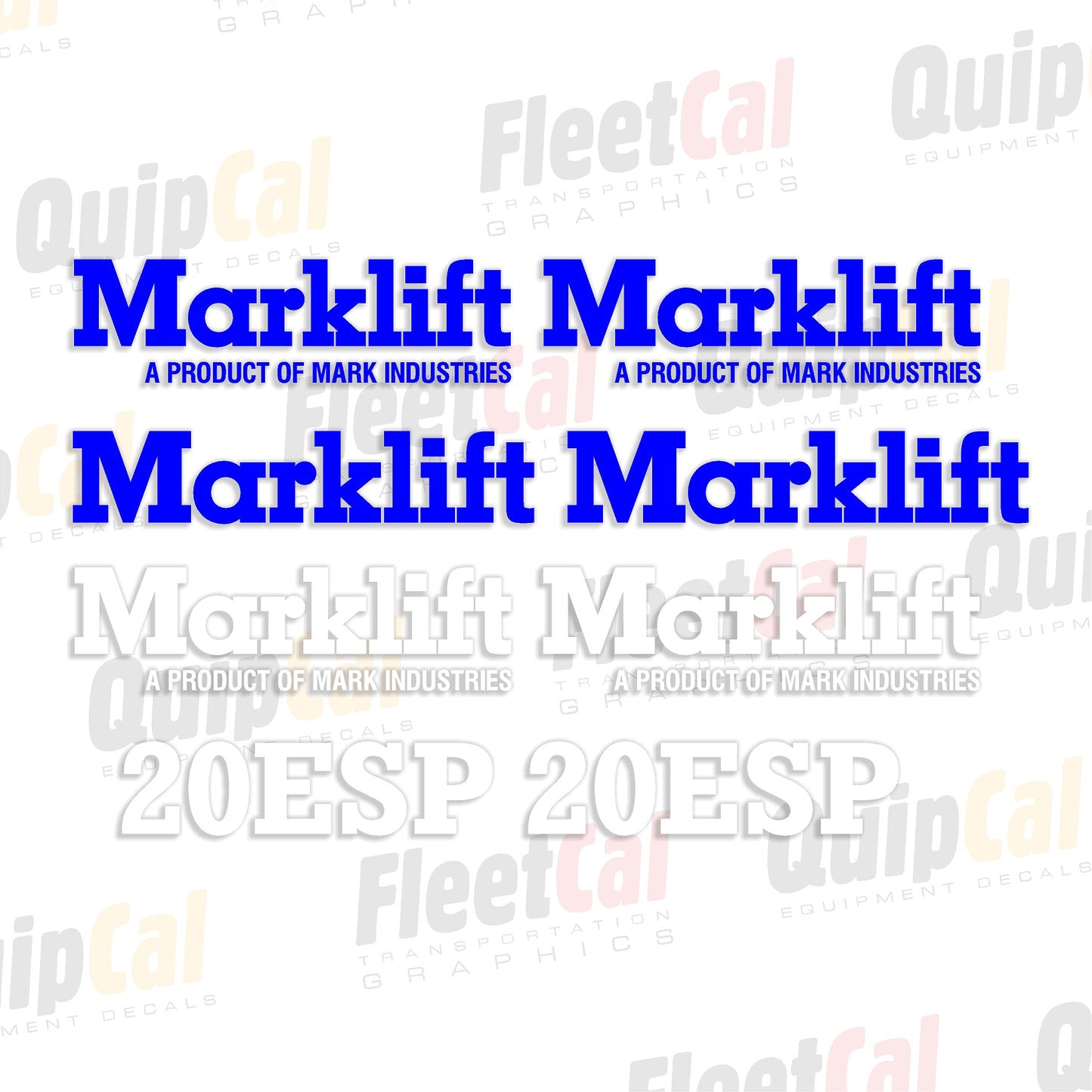 Marklift 20ESP Scissor Lift Decal Set – Truck and Equipment Decals