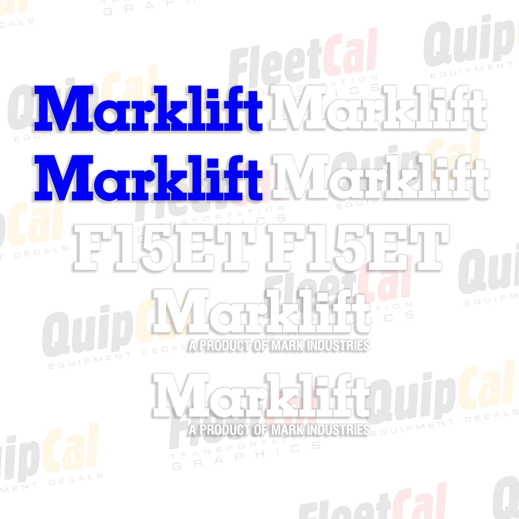 Marklift F15ET Scissor Lift Decal Set – Truck and Equipment Decals