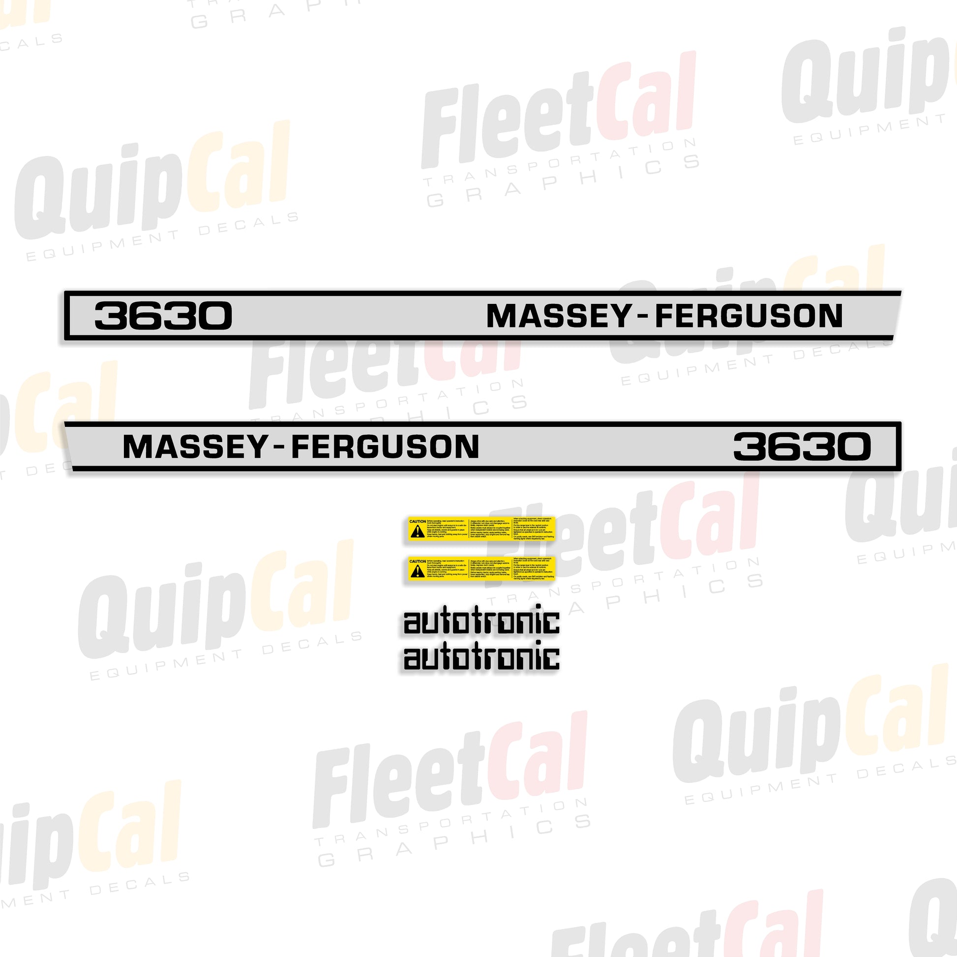 Massey Ferguson 3630 Autotronic Tractor Decal Set – Truck and Equipment ...