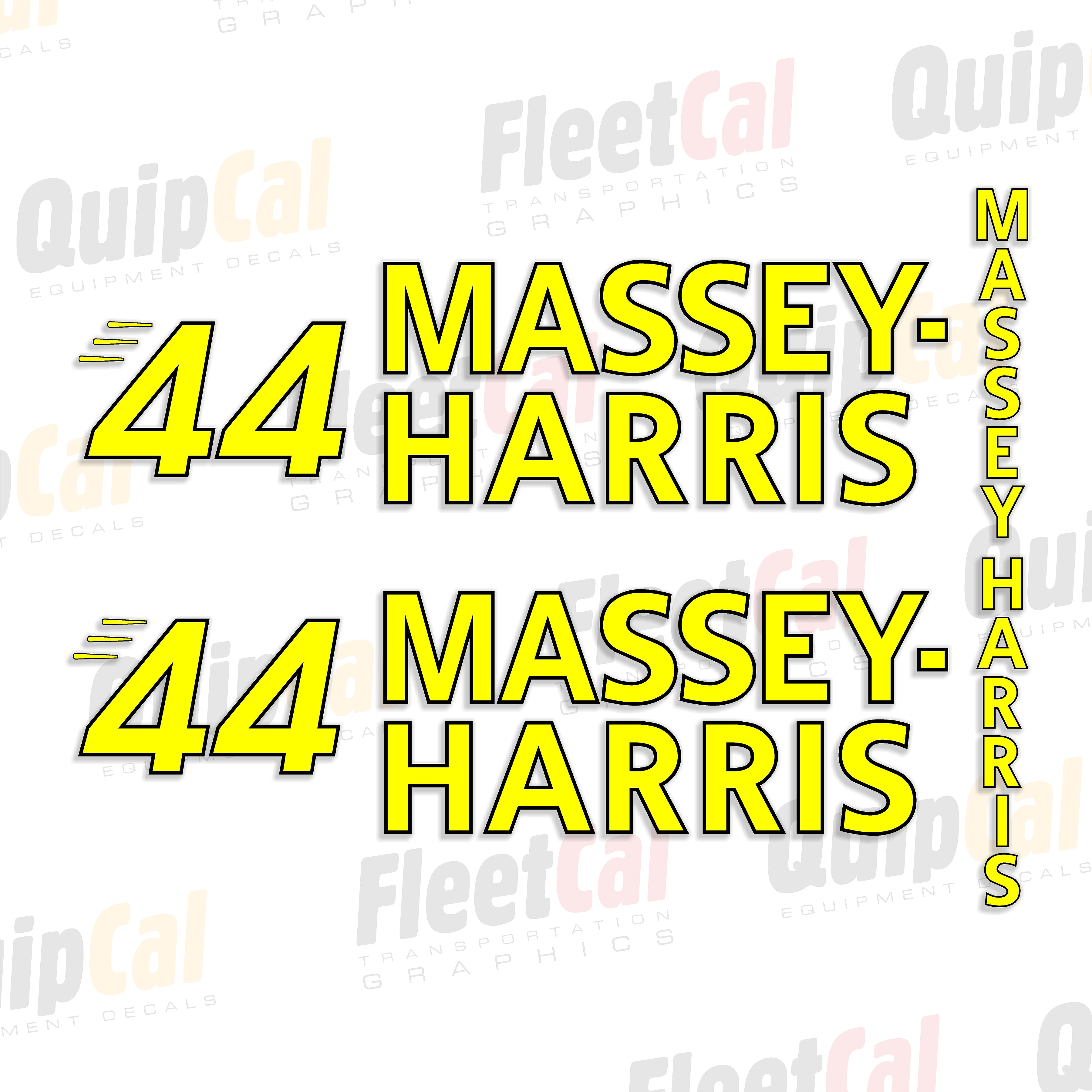 Massey Harris 44 Tractor Decal Set – Truck and Equipment Decals