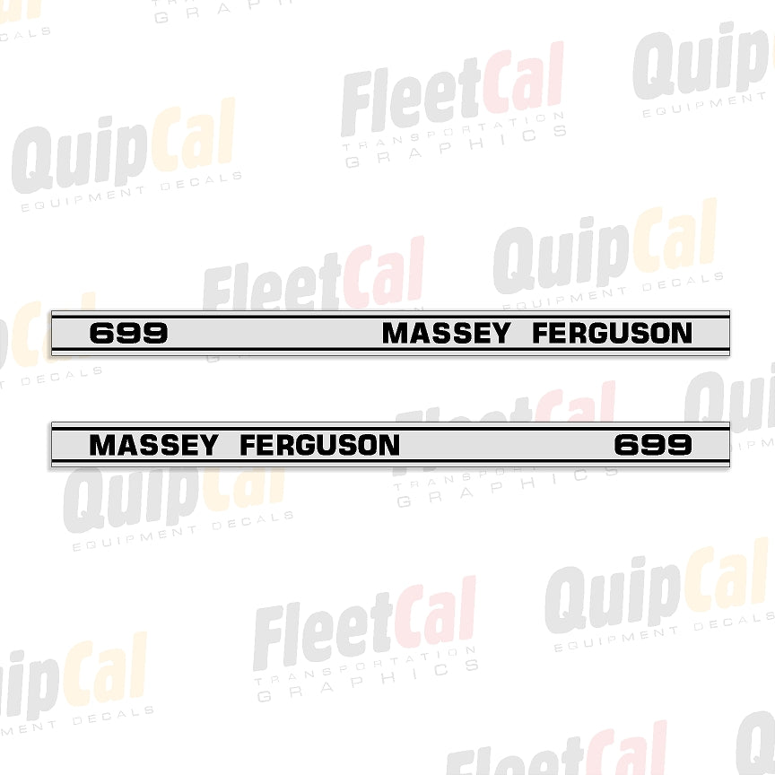 Massey Ferguson 699 Tractor Hood Marking Decal Set – Truck and ...