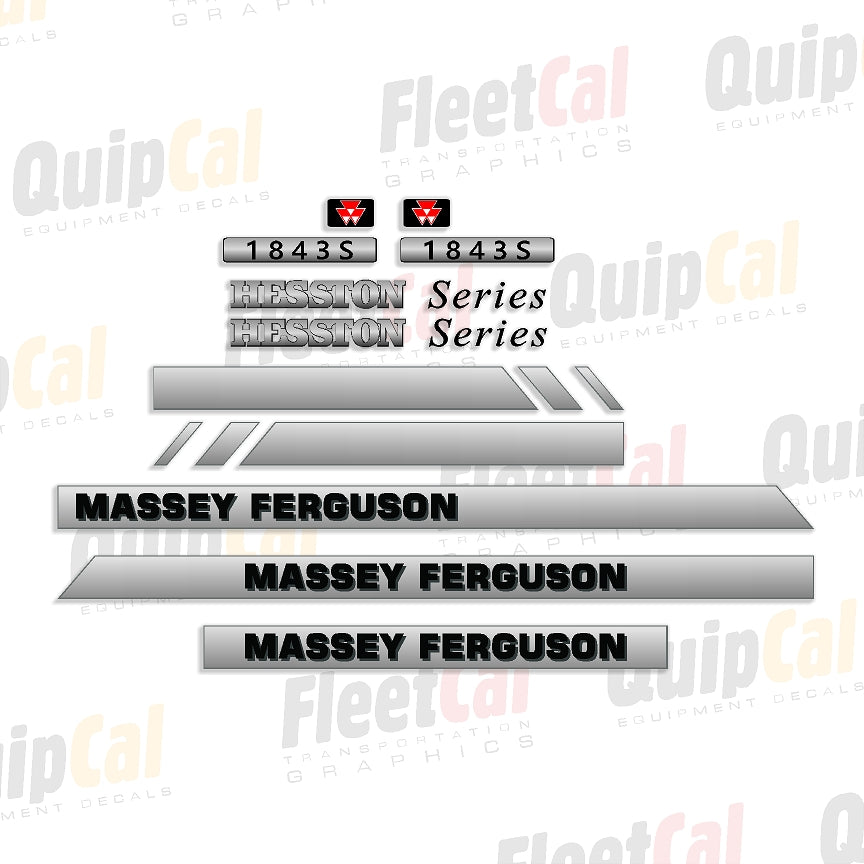 Massey Ferguson 1843S Baler Marking Decal Set – Truck and Equipment Decals