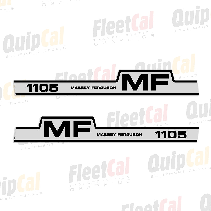 Massey Ferguson 1105 Tractor Hood Marking Decal Set – Truck and ...