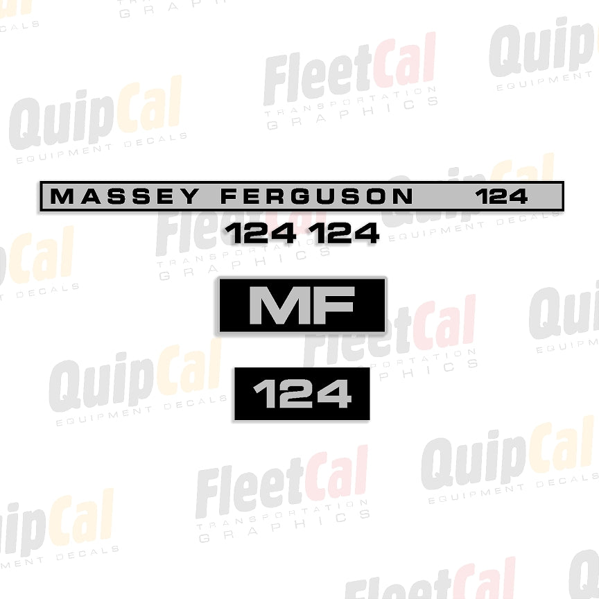 Massey Ferguson 124 Baler Marking Decal Set – Truck and Equipment Decals