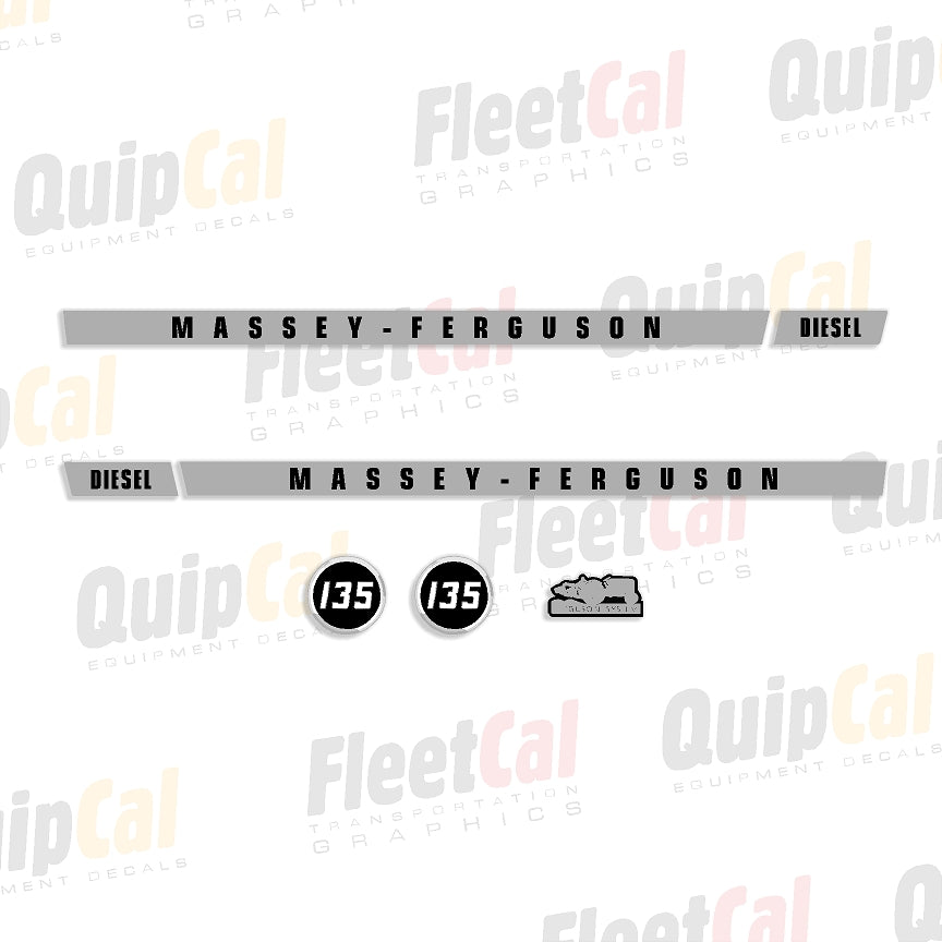 Massey Ferguson 135 Diesel Tractor Marking Decal Set – Truck and ...