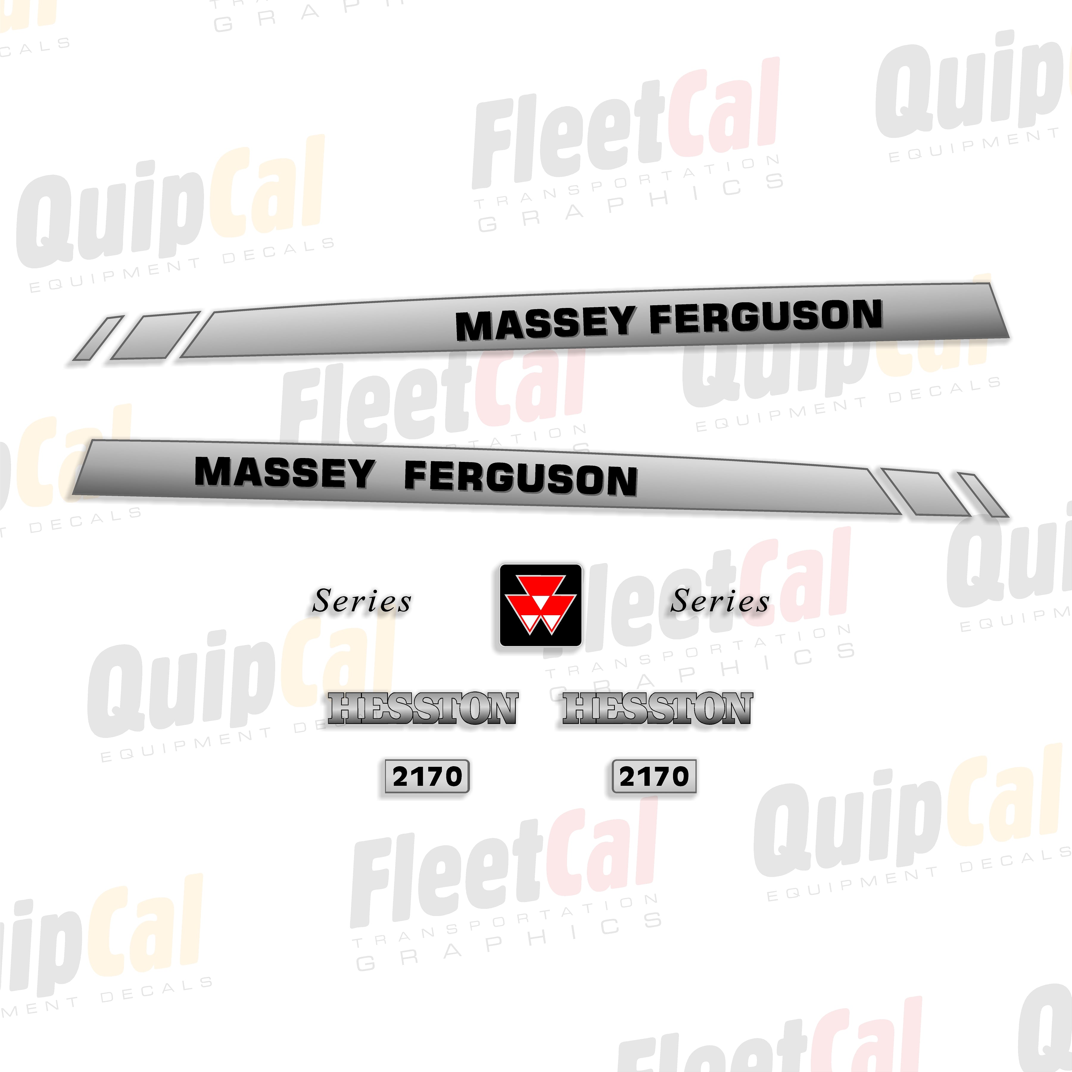Massey Ferguson - Juego de calcomanías para marcado de empacadora Hess ...