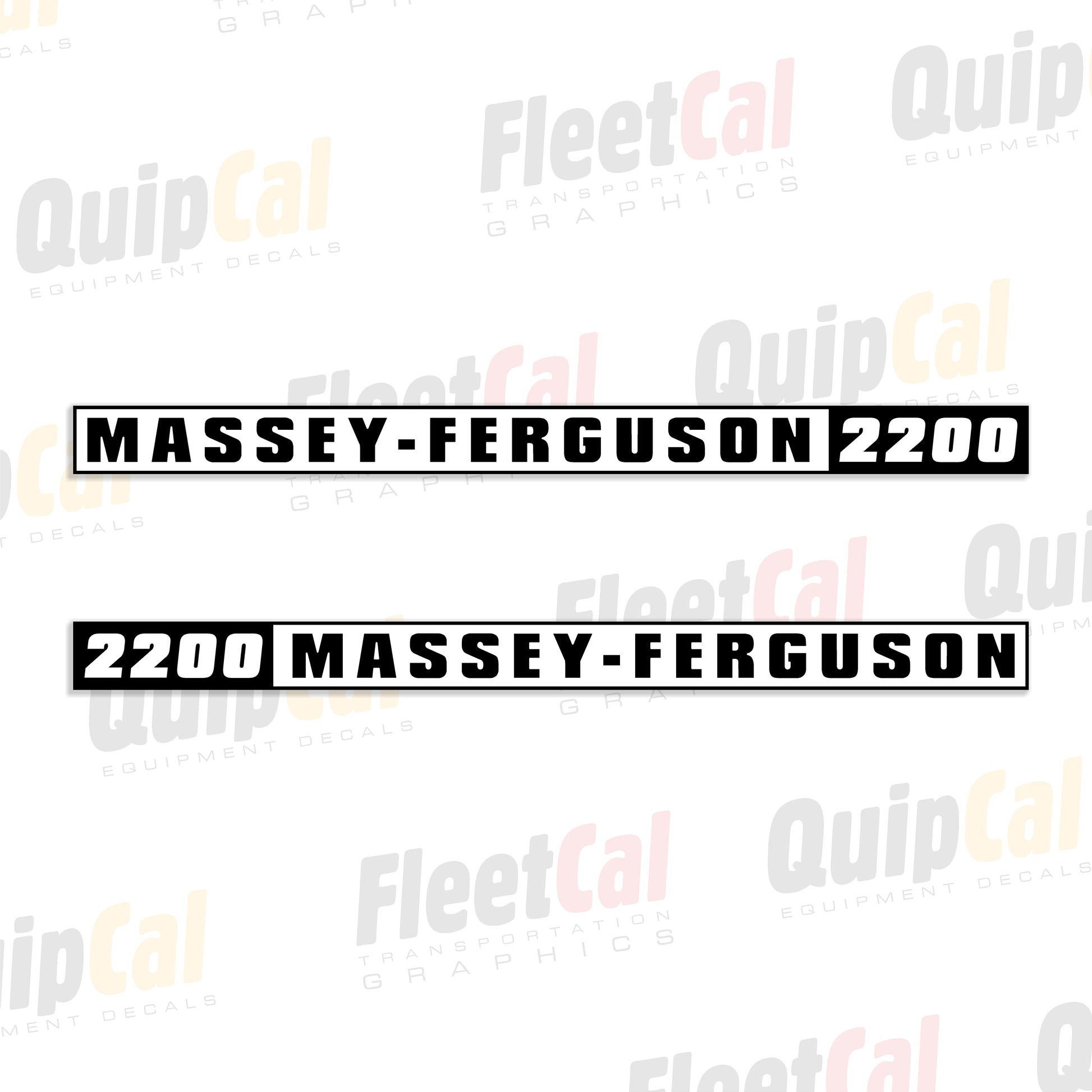 Massey Ferguson 2200 Industrial Tractor Marking Decal Set – Truck and ...