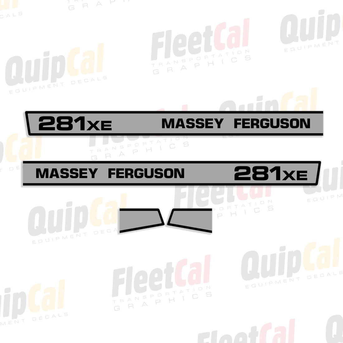 Massey Ferguson 281XE Tractor Hood Marking Decal Set – Truck and ...