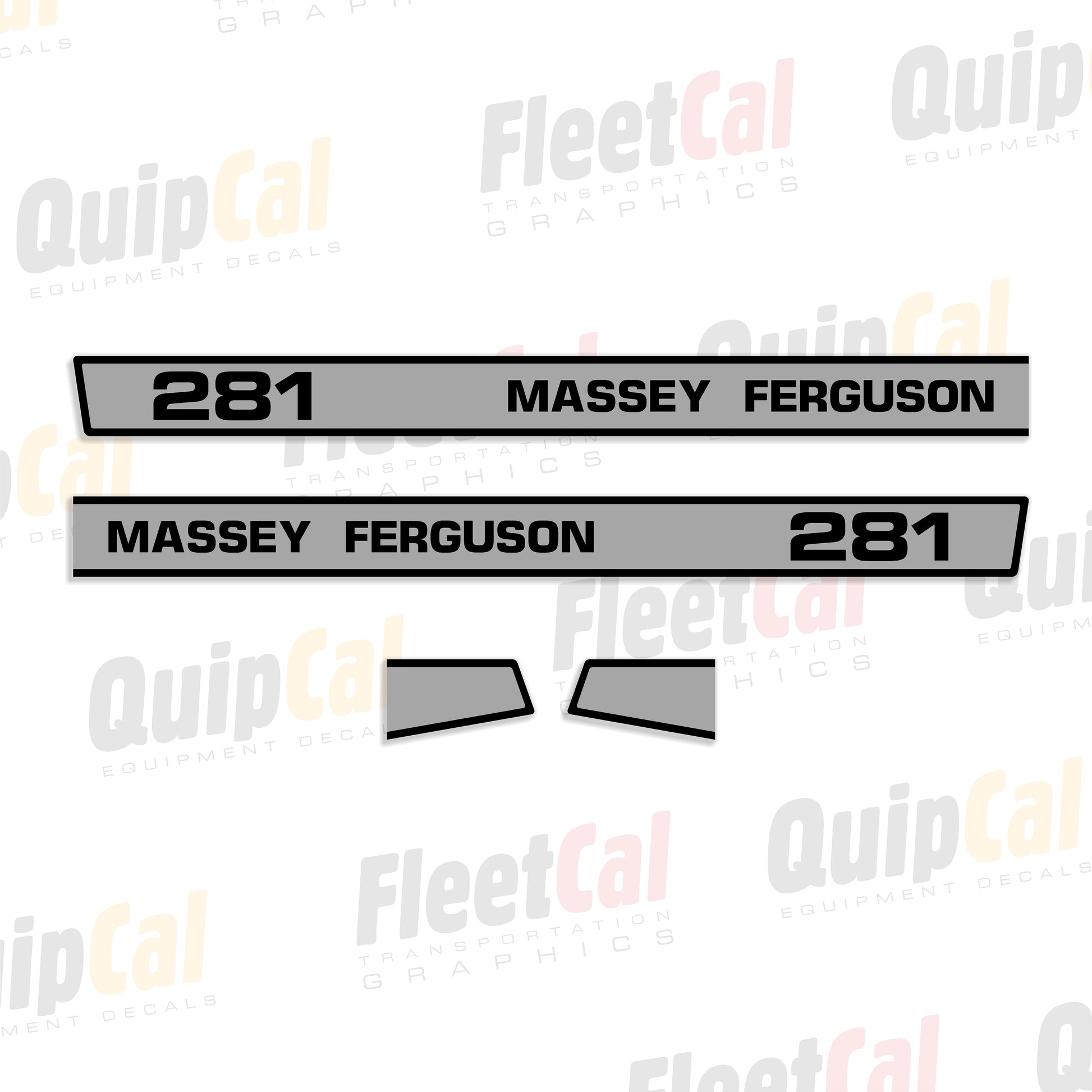 Massey Ferguson 281 Tractor Hood Marking Decal Set – Truck and ...