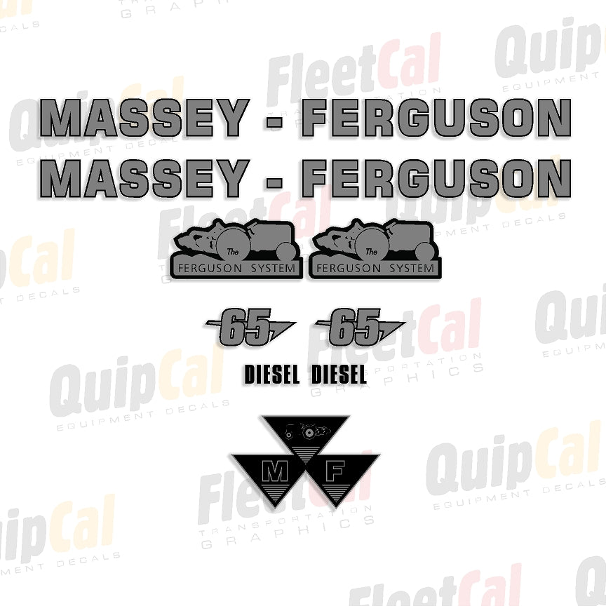 Massey Ferguson 65 Tractor Marking Decal Set – Truck and Equipment Decals