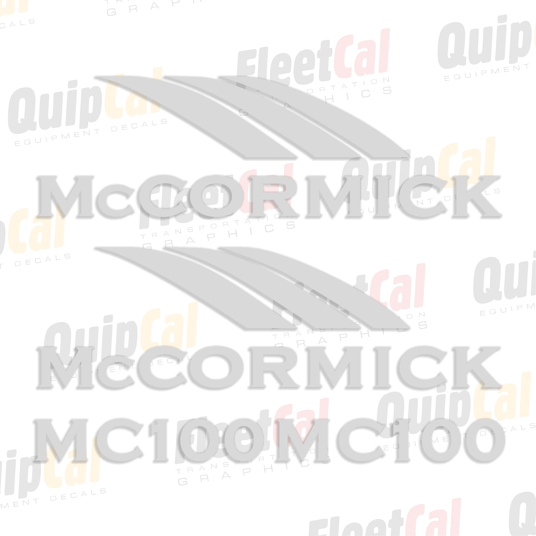 McCormick MC100 Tractor Marking Decal Set – Truck and Equipment Decals