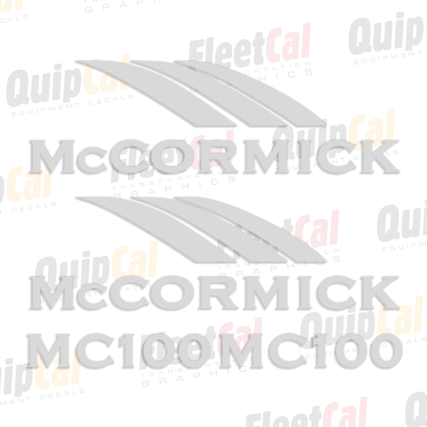 McCormick MC100 Tractor Marking Decal Set – Truck and Equipment Decals