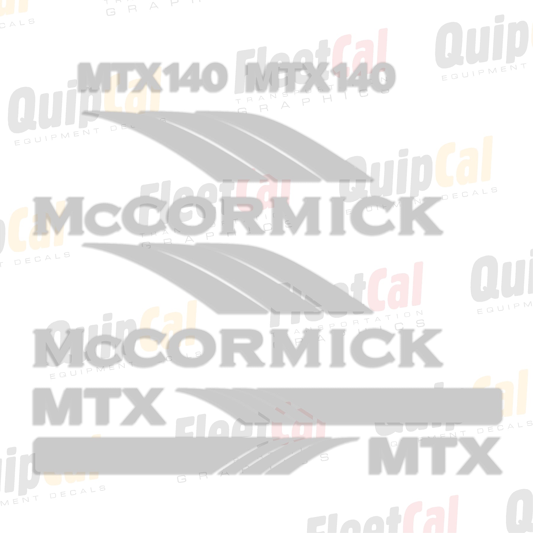 McCormick MTX140 Tractor w/ MTX Loader Marking Decal Set – Truck and ...