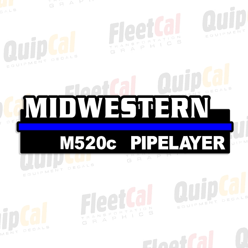 Midwestern M520C Pipelayer Marking Decal Set – Truck and Equipment Decals