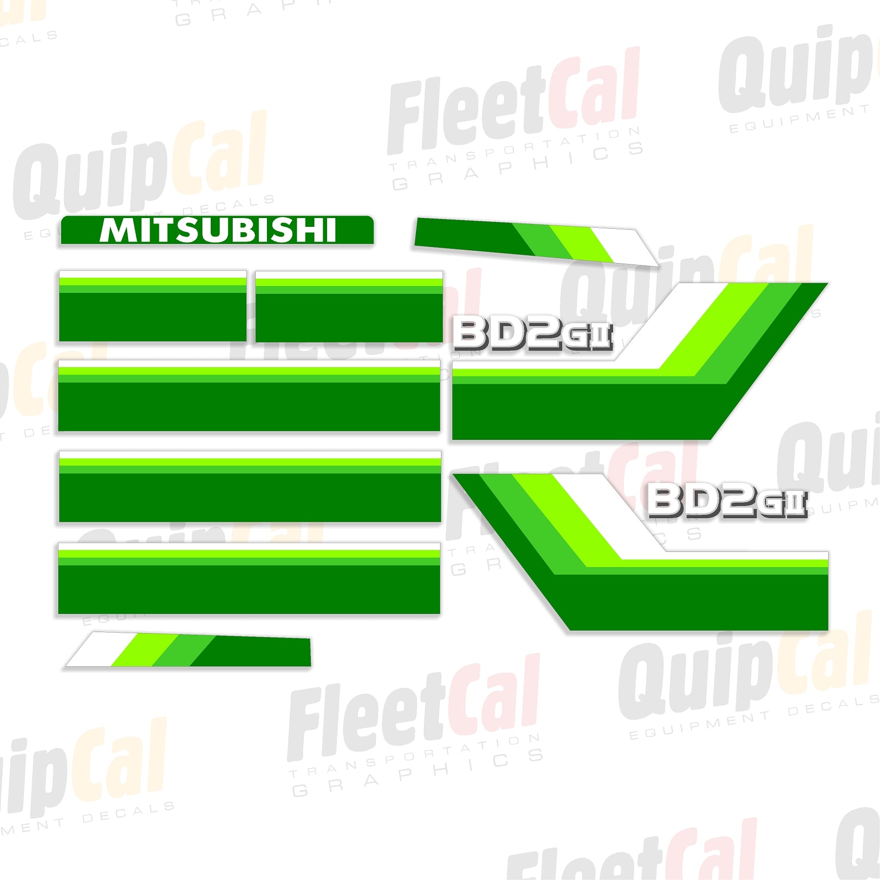 Mitsubishi BD2G II Dozer Marking Decal Set – Truck and Equipment Decals
