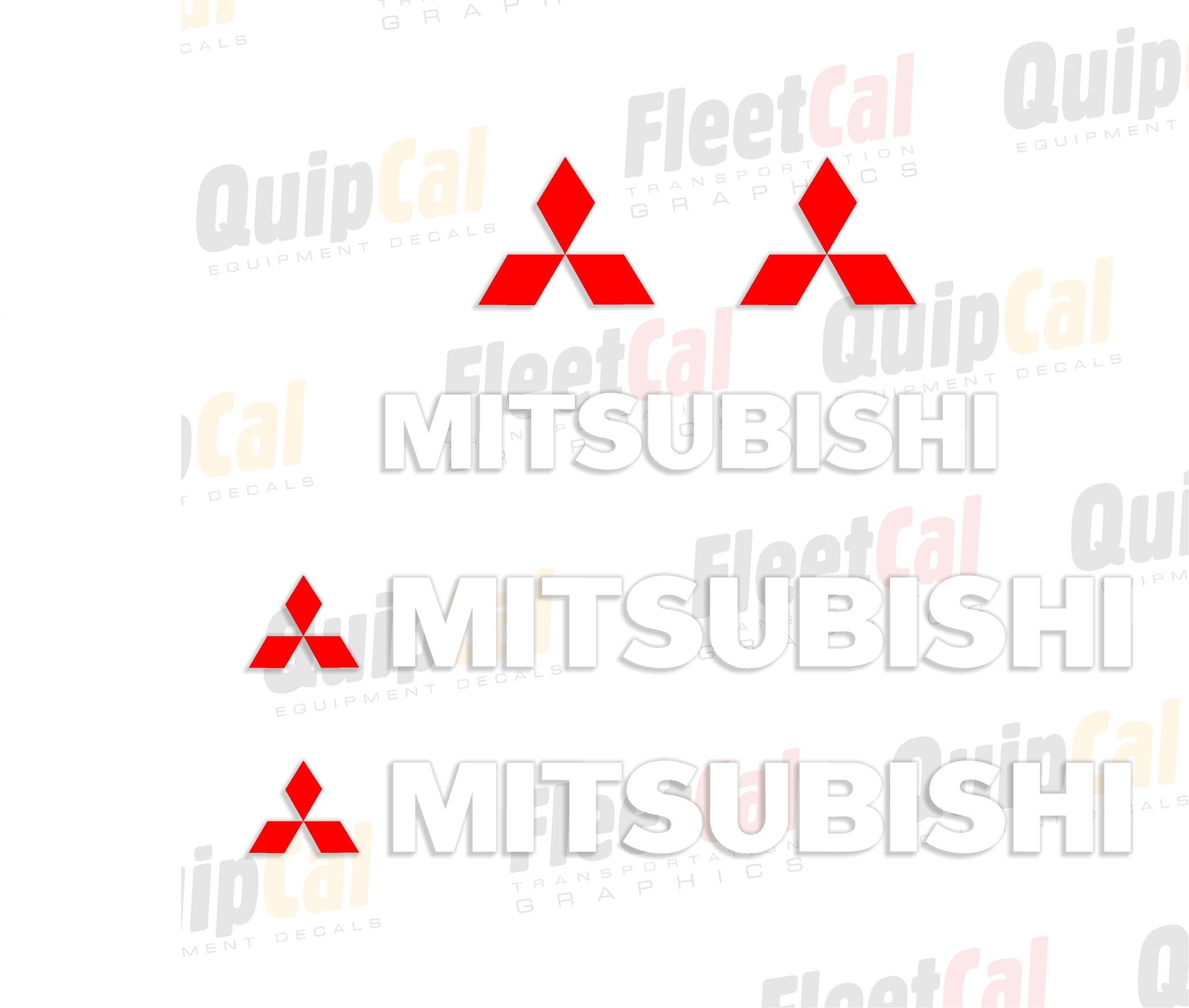 Mitsubishi FGC45K Forklift Marking Decal Set – Truck and Equipment Decals