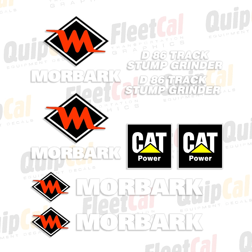 Morbark D86 Track Stump Grinder Marking Decal Set – Truck and Equipment ...