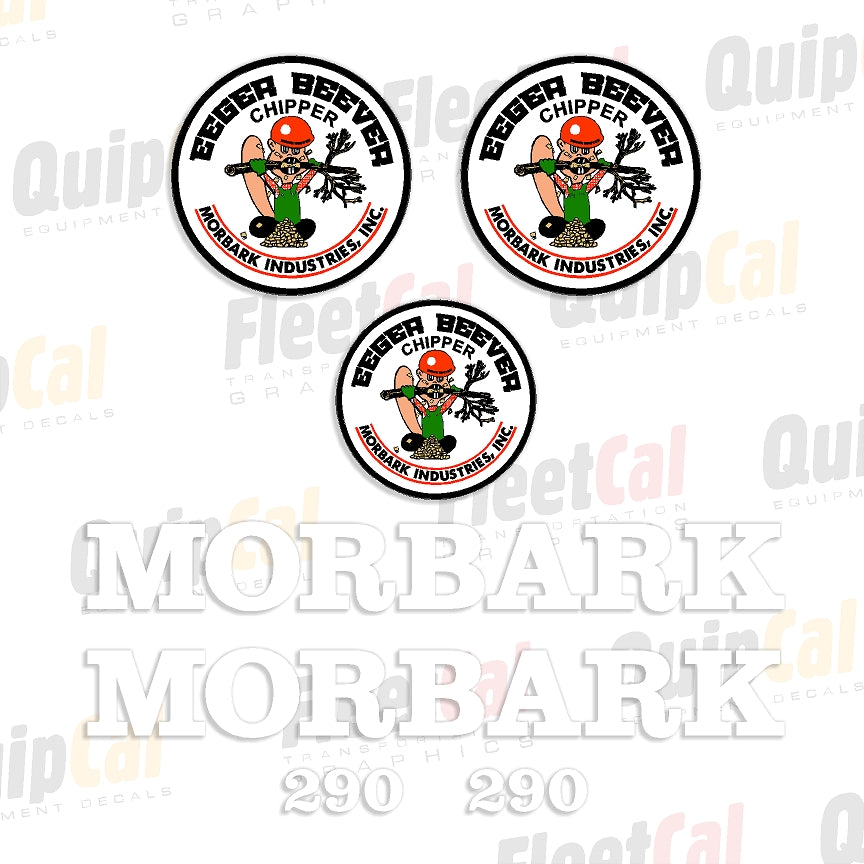 Morbark Eeger Beever Chipper Marking Decal Set – Truck and Equipment Decals