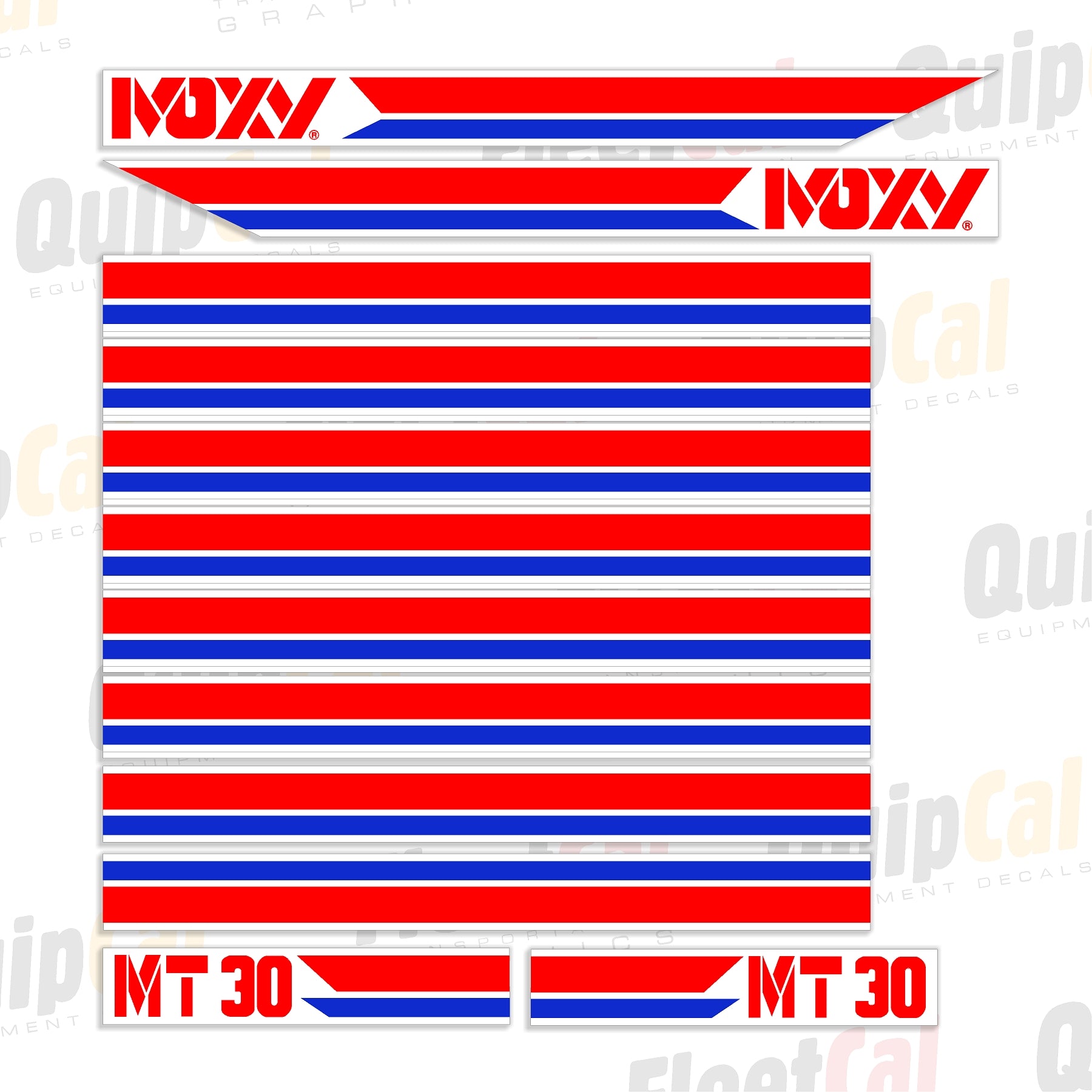 Moxy MT30 Mid 1990s Model Decal Set – Truck and Equipment Decals