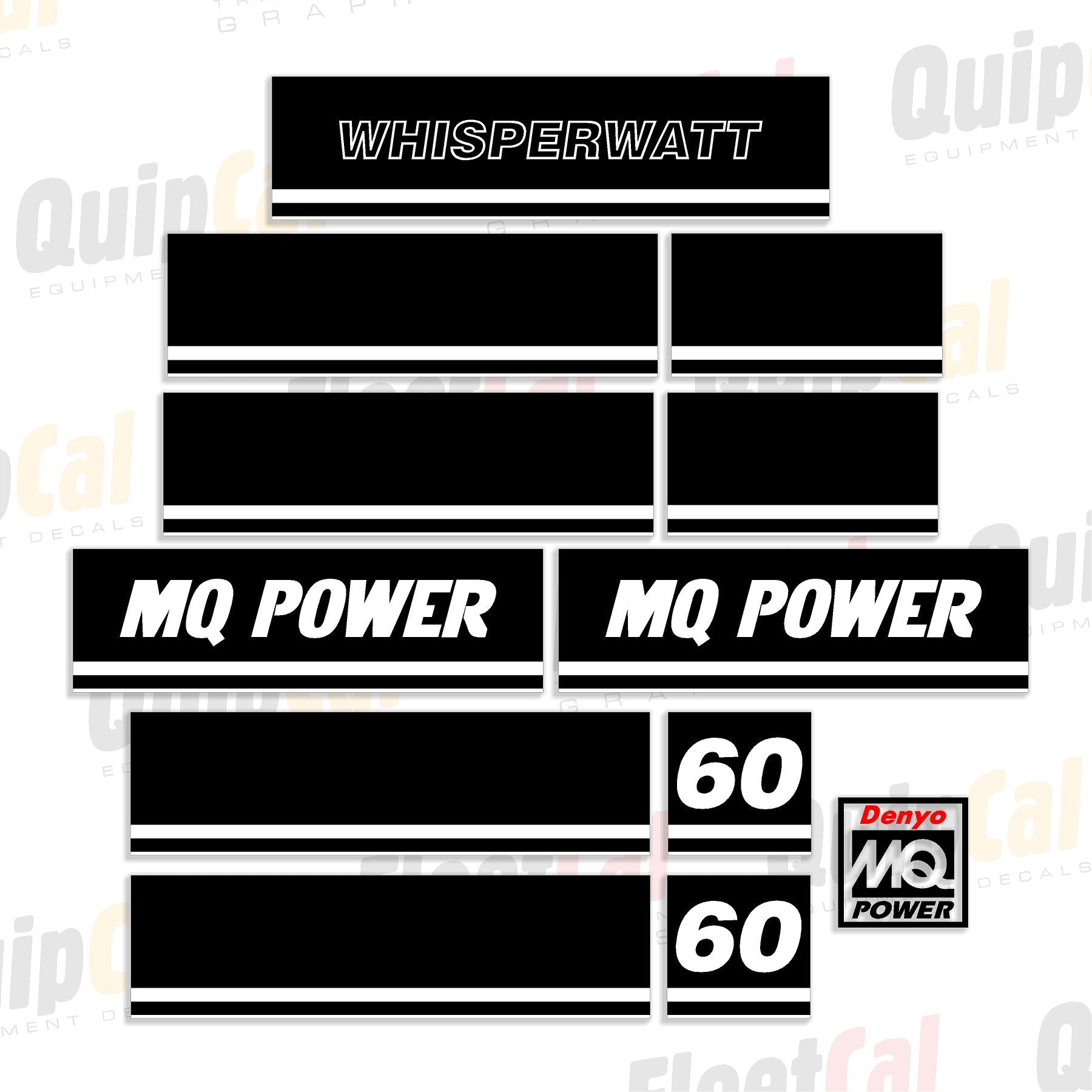 MultiQuip DCA60SSI Generator Marking Decal Set – Truck and Equipment Decals