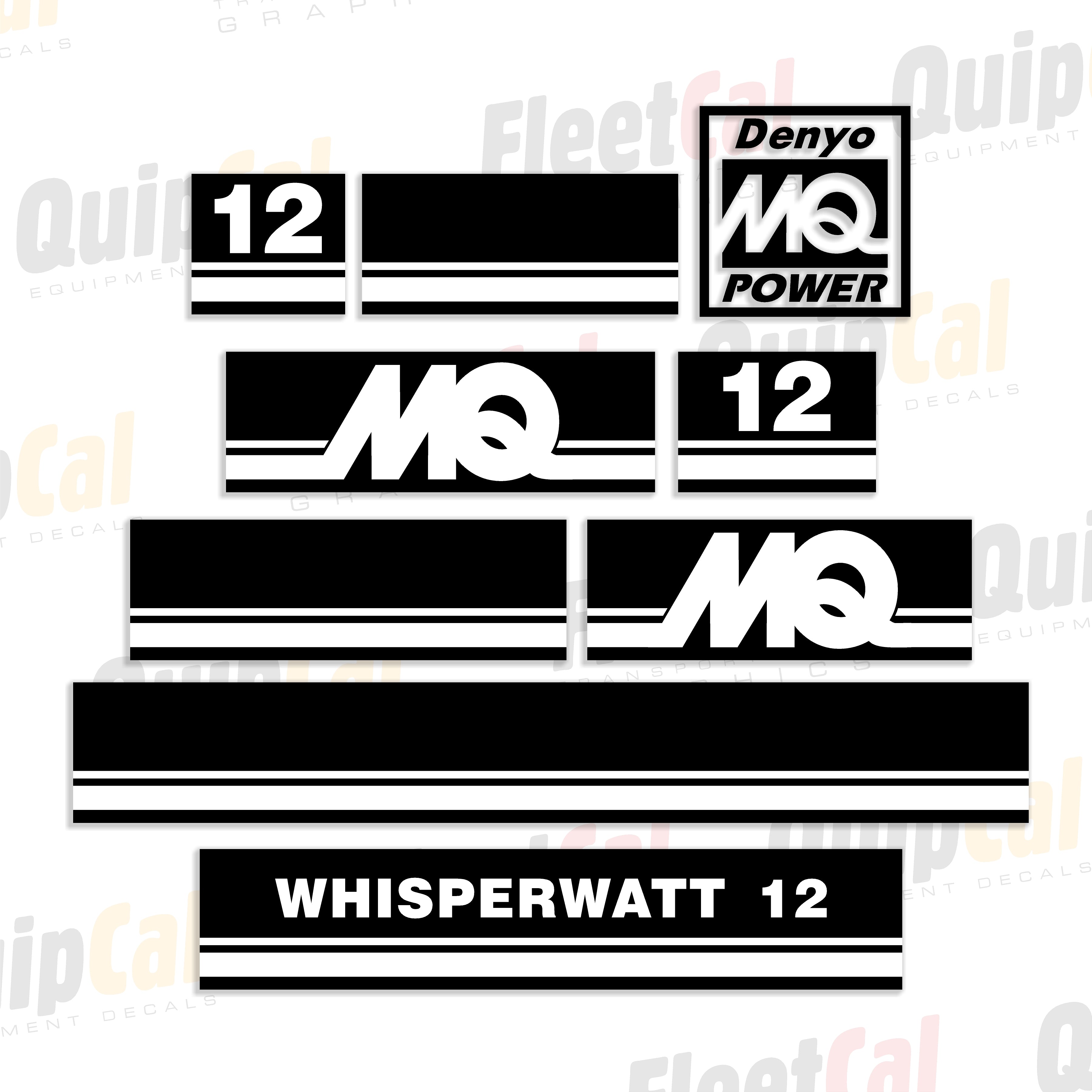 MultiQuip TLG-12SPX Generator Marking Decal Set – Truck and Equipment ...