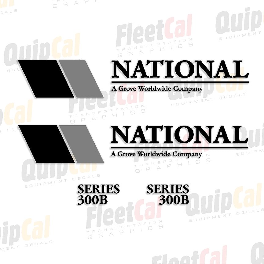 National 300B Truck Mounted Crane Marking Decal Set – Truck and ...