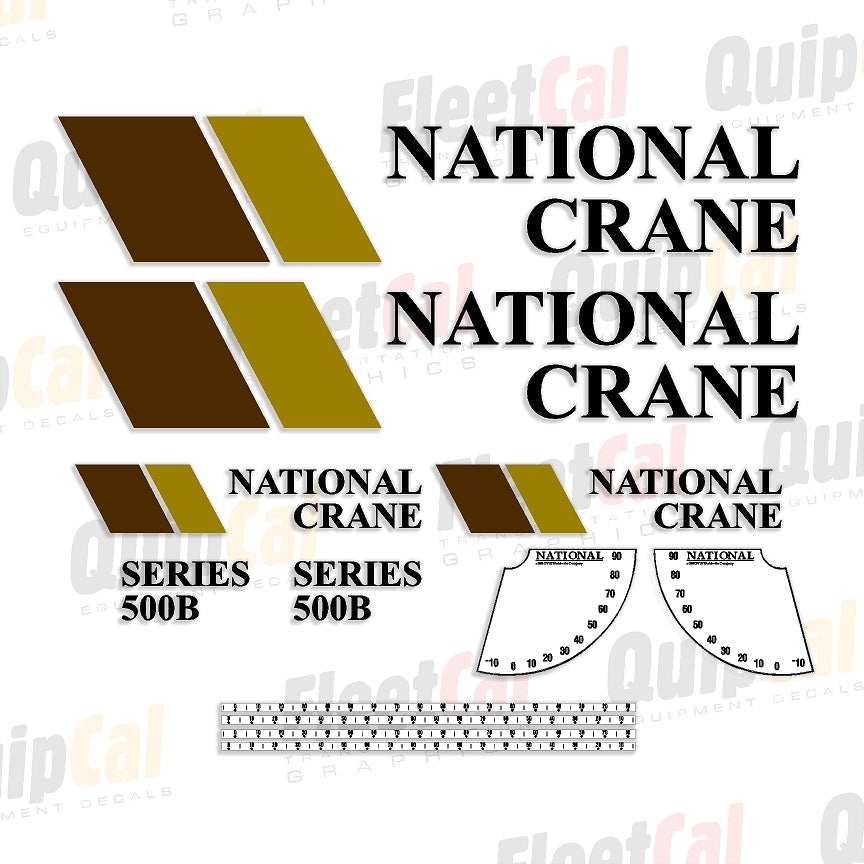 National 500B Truck Mounted Crane Marking Decal Set – Truck and ...