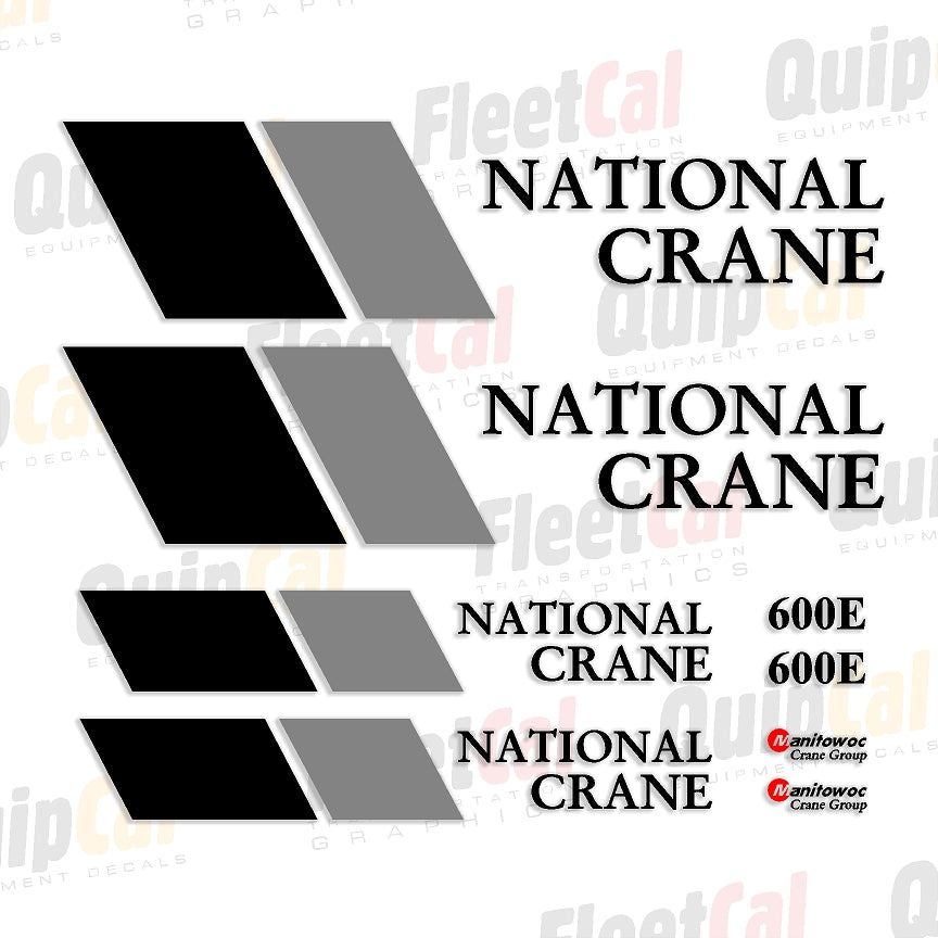 National 600E Truck Mounted Crane Marking Decal Set – Truck and ...