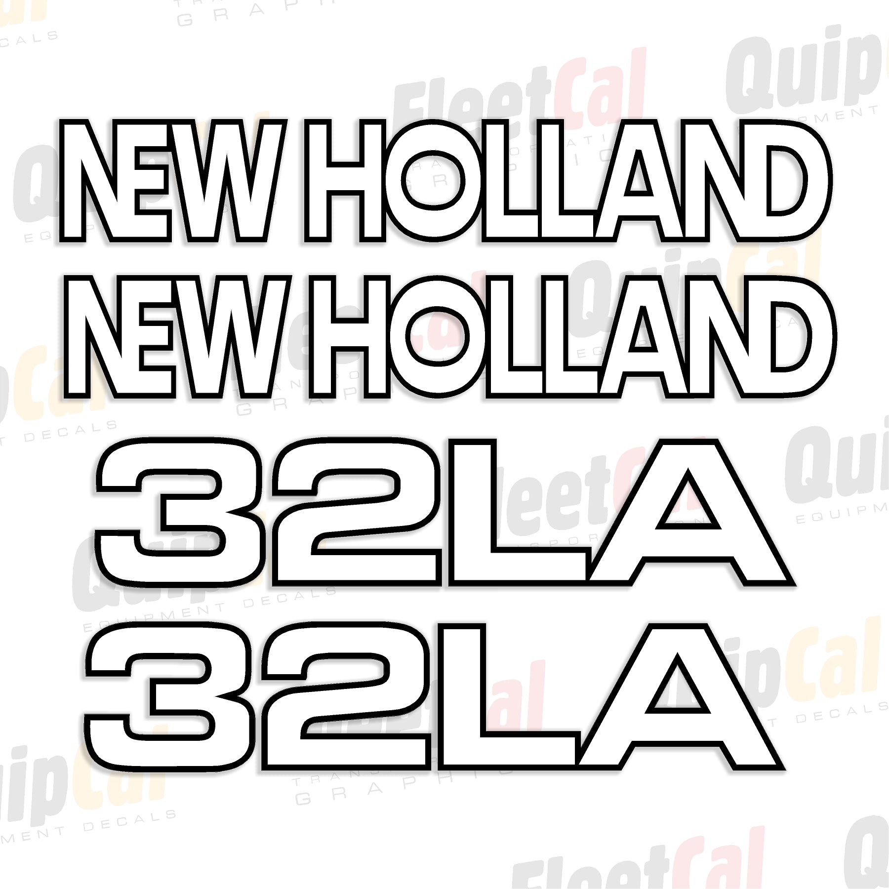 New Holland 32LA Marking Decal Set – Truck and Equipment Decals