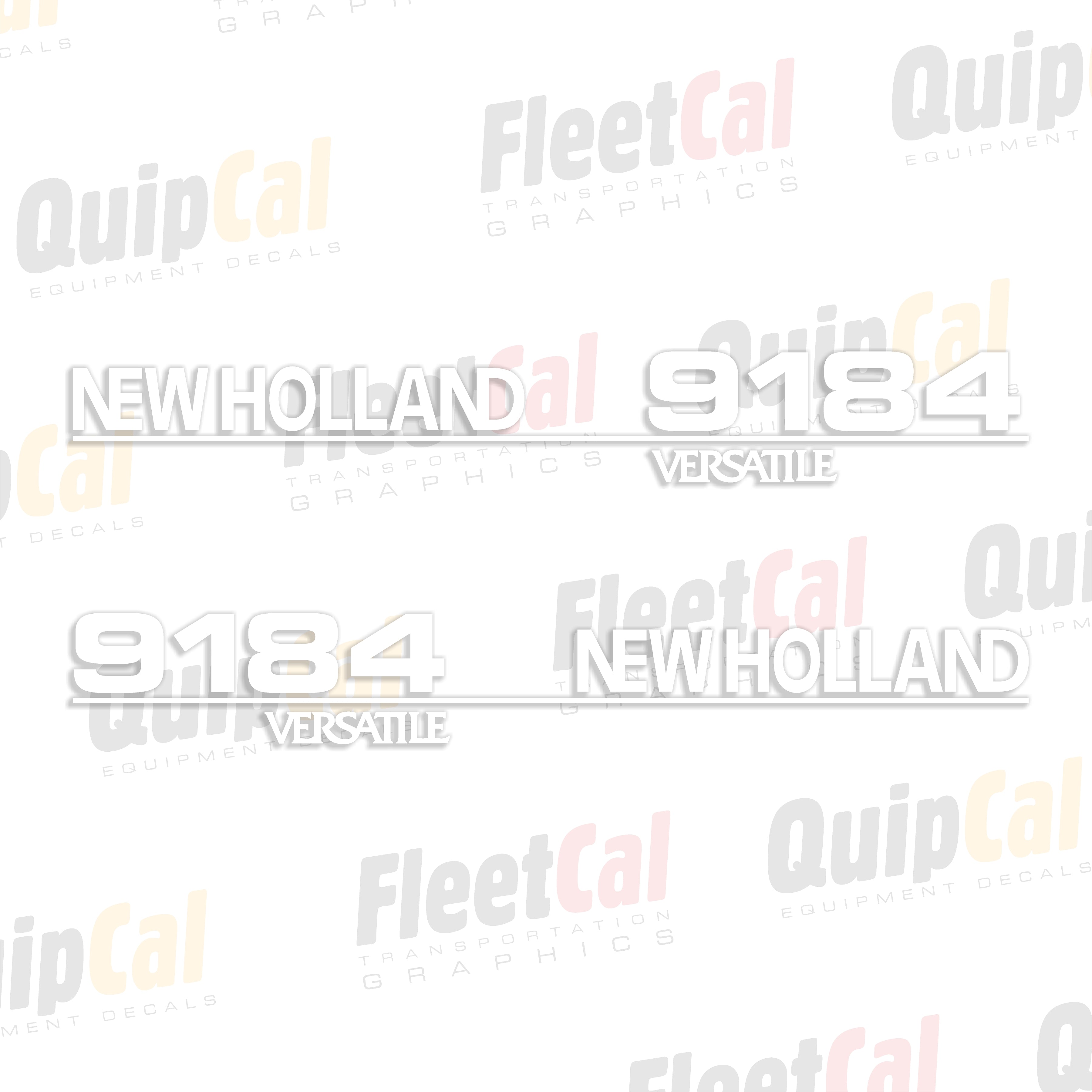 New Holland 9184 - Versatile - Tractor Hood Decal Set – Truck and ...