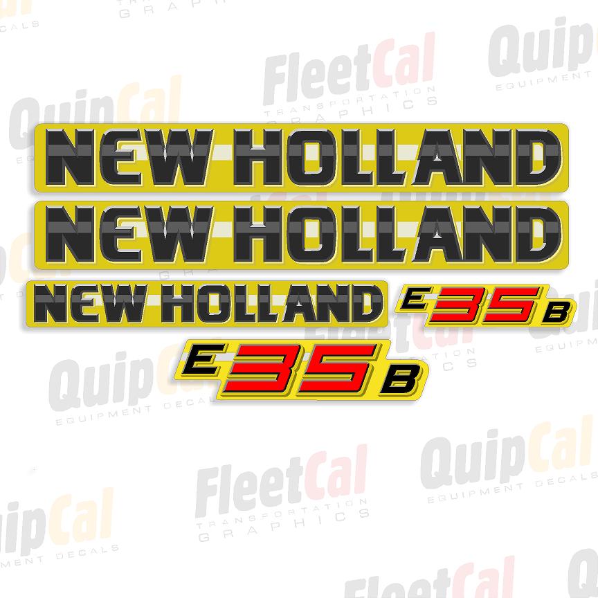 New Holland E35B Marking Decal Set – Truck and Equipment Decals