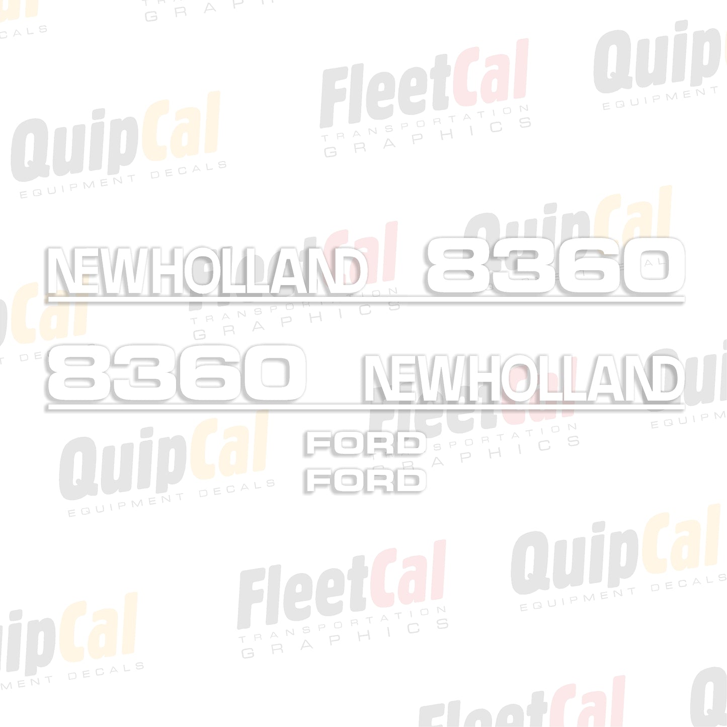 New Holland 8360 Marking Decal Set – Truck and Equipment Decals