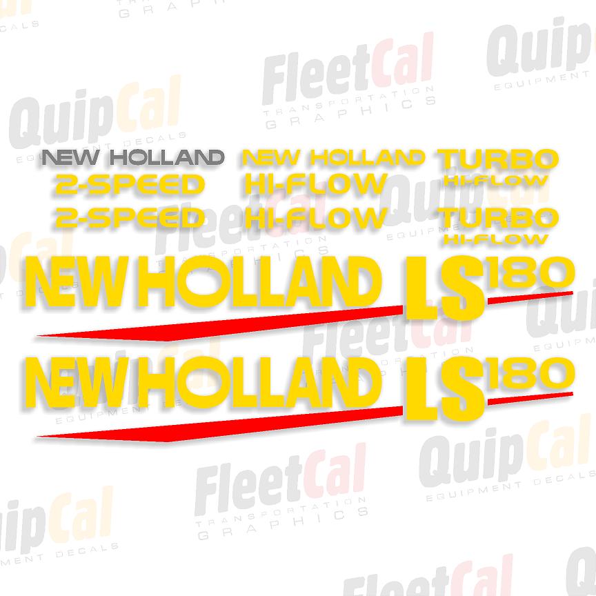New Holland LS180 2000-2004 Marking Decal Set – Truck and Equipment Decals