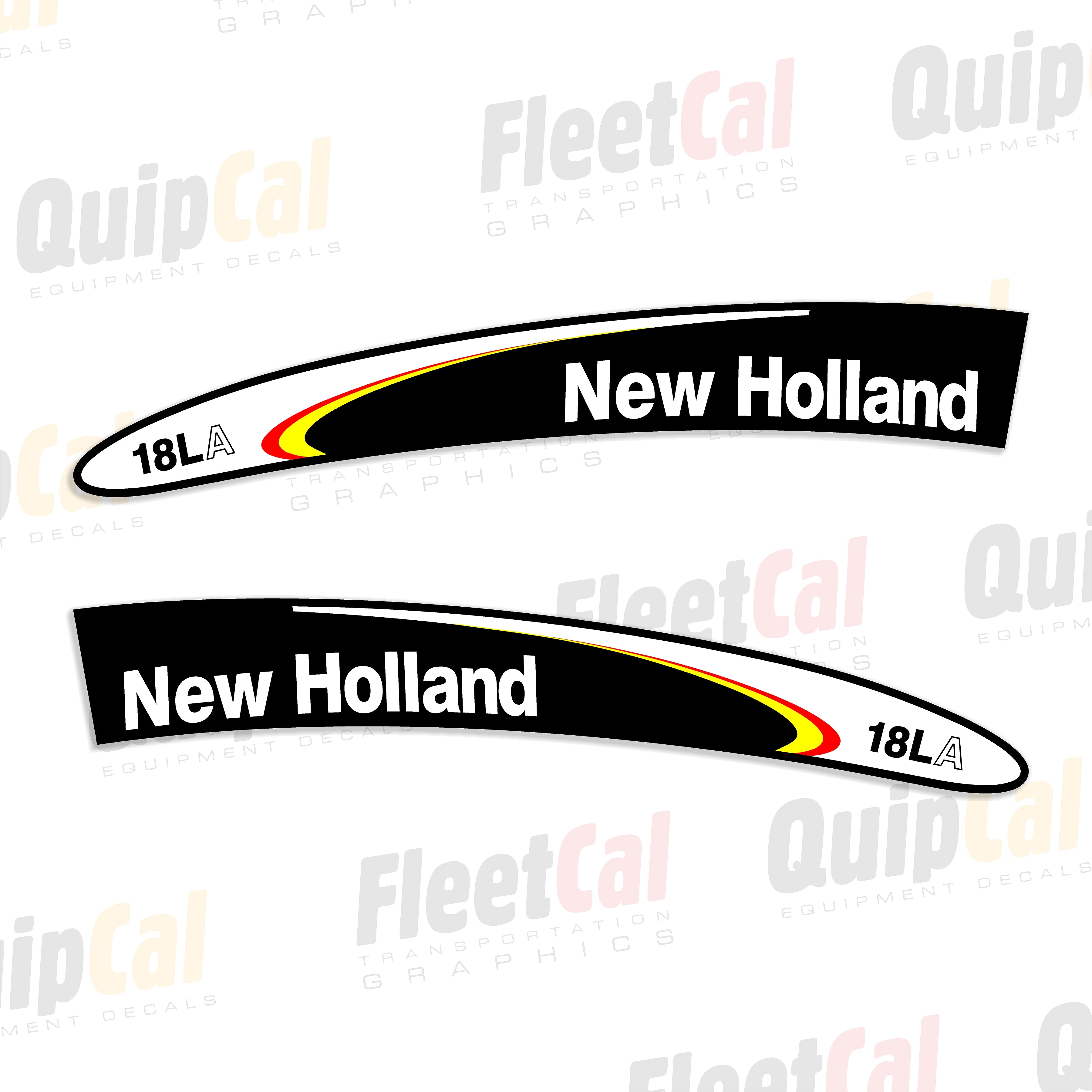 New Holland 18LA Front Loader Marking Decal Set – Truck and Equipment ...
