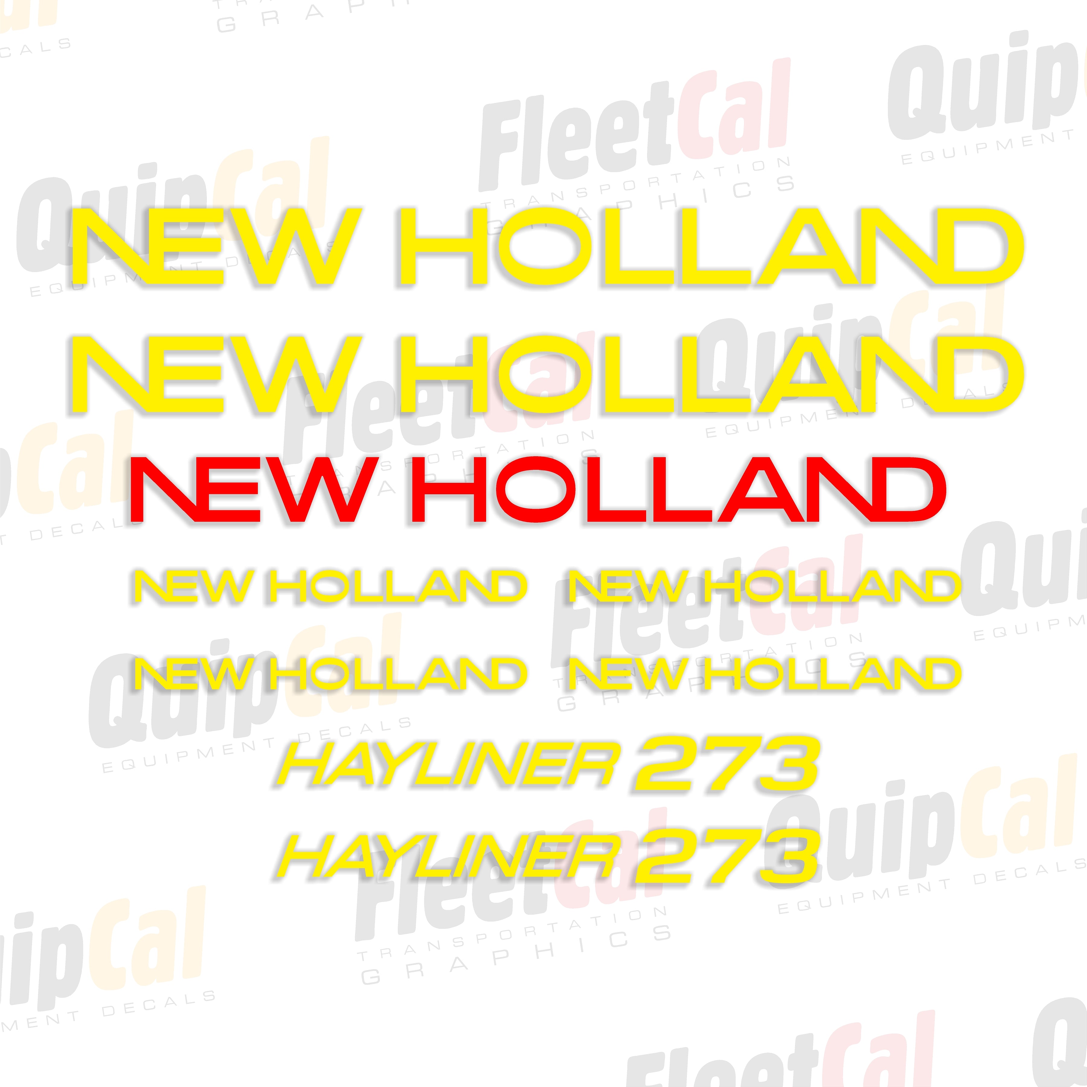 New Holland 273 Hayliner Baler Marking Decal Set – Truck and Equipment ...