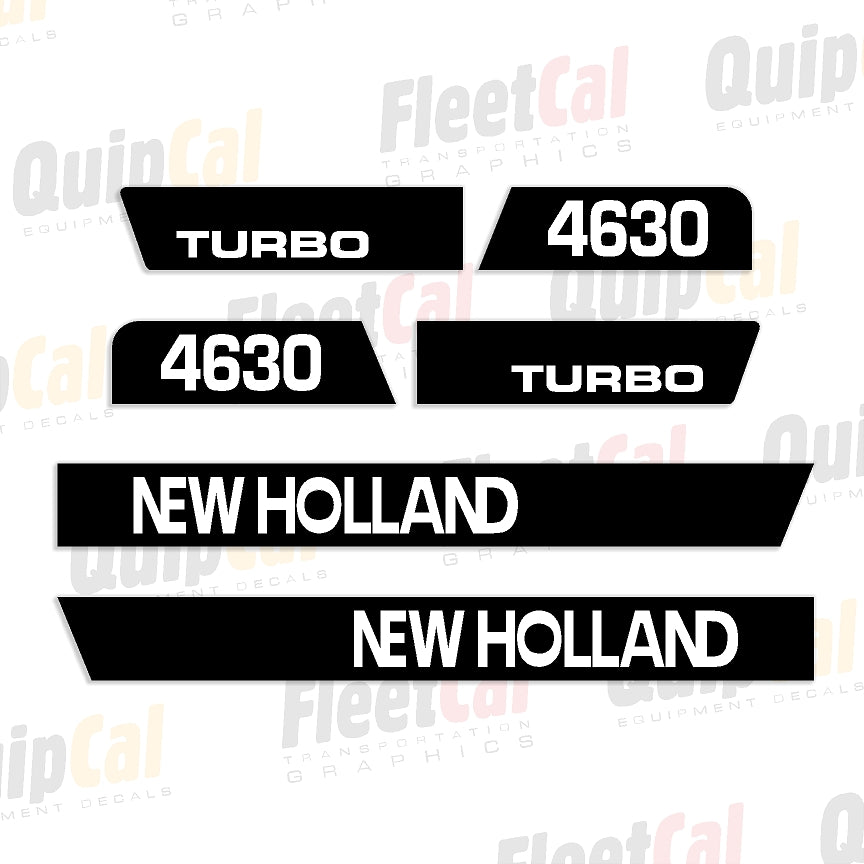 New Holland 4630 Tractor Hood Marking Decal Set – Truck and Equipment ...