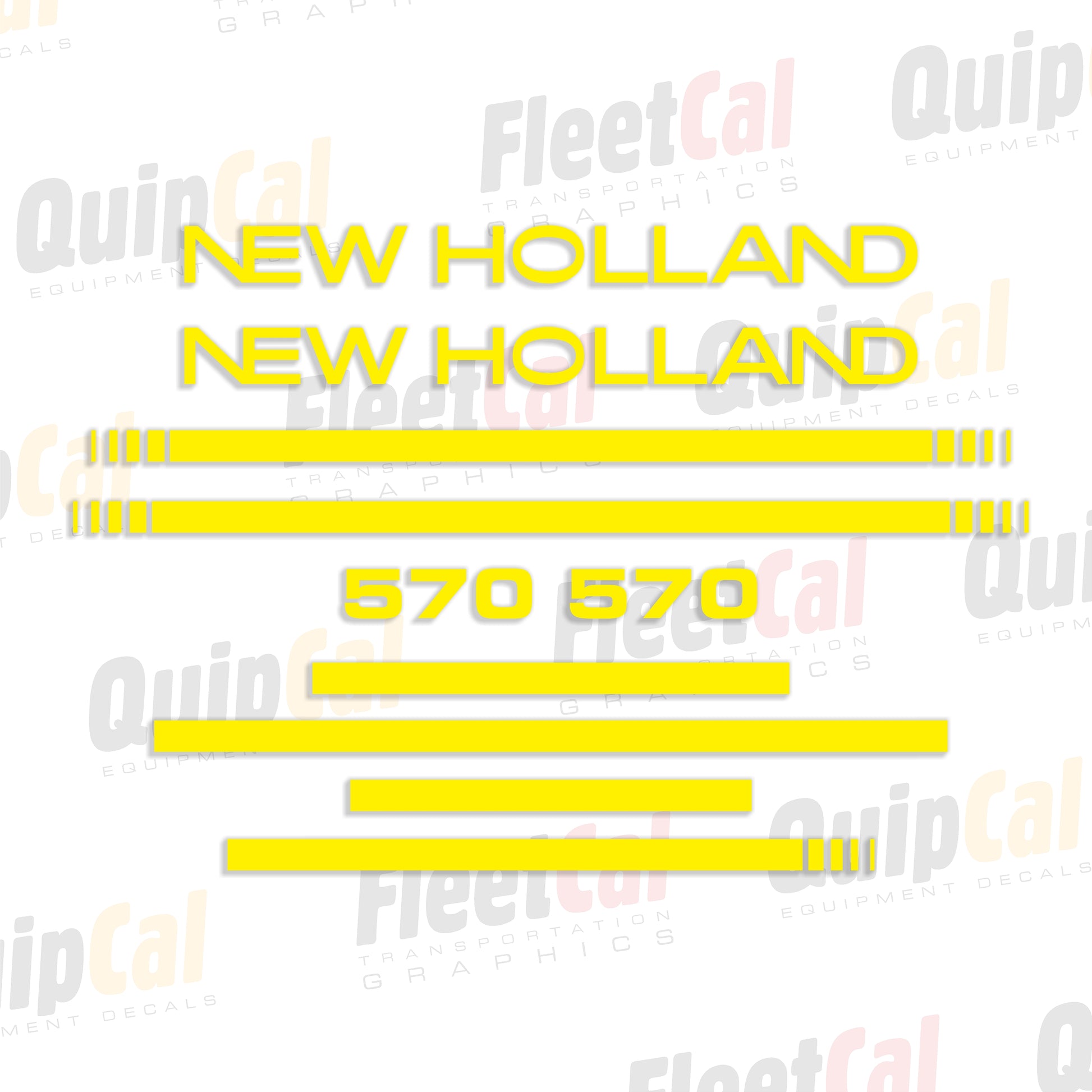 New Holland 570 Baler Marking Decal Set – Truck and Equipment Decals